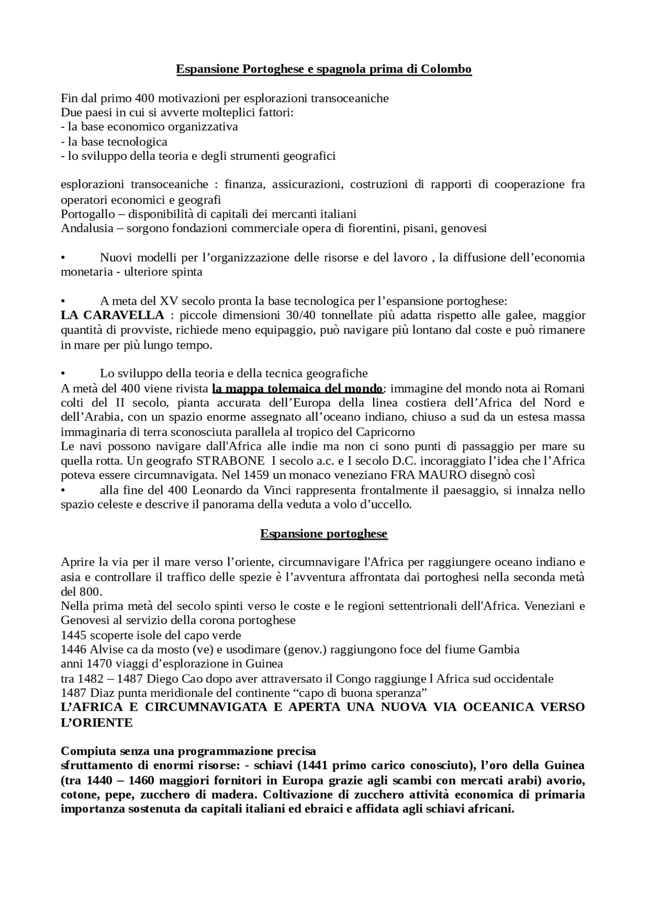 Storia Moderna Docsity