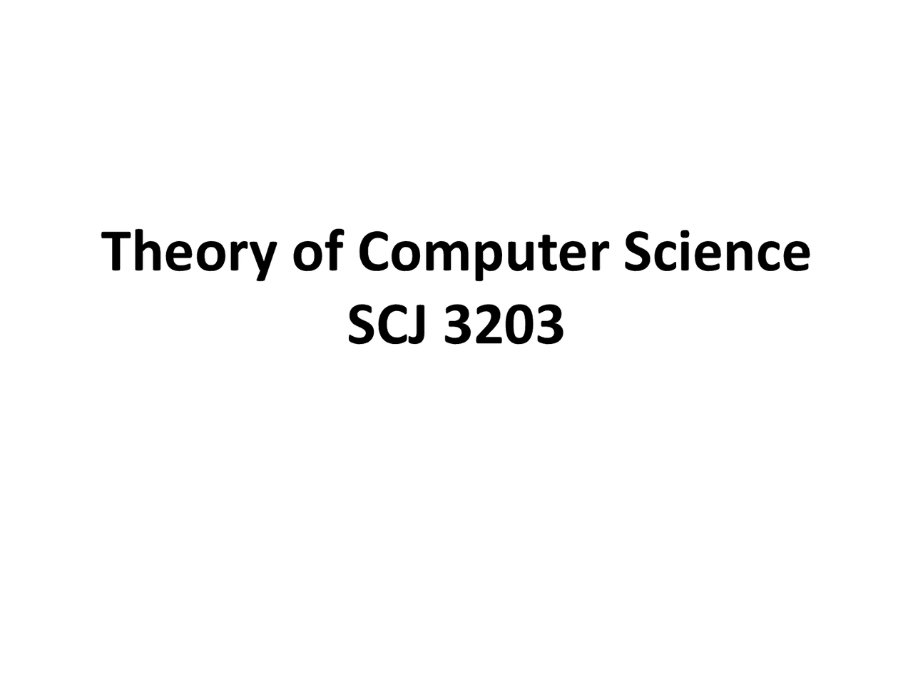 Theory Of Computer Science Docsity