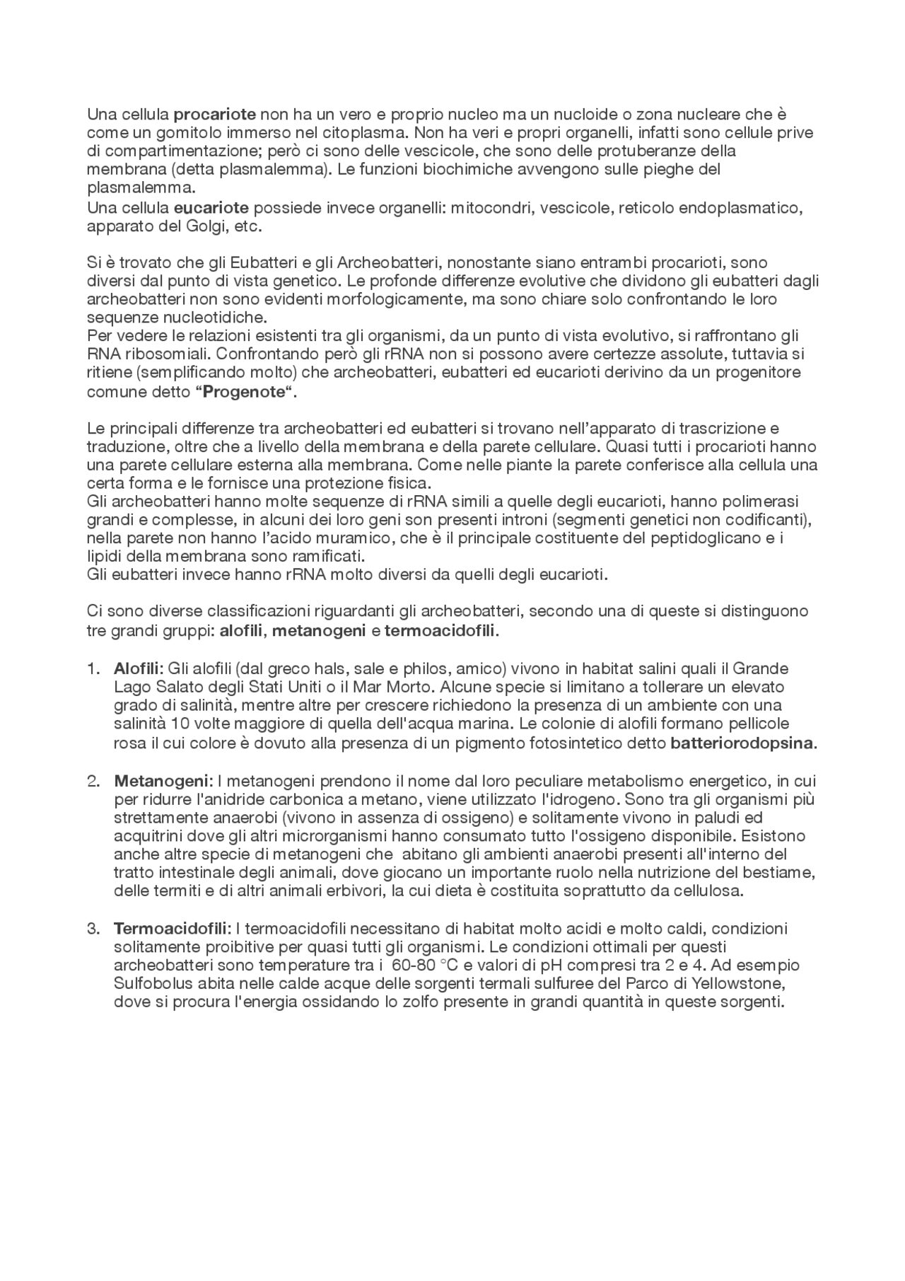 Procarioti Liceo Biologia Docsity
