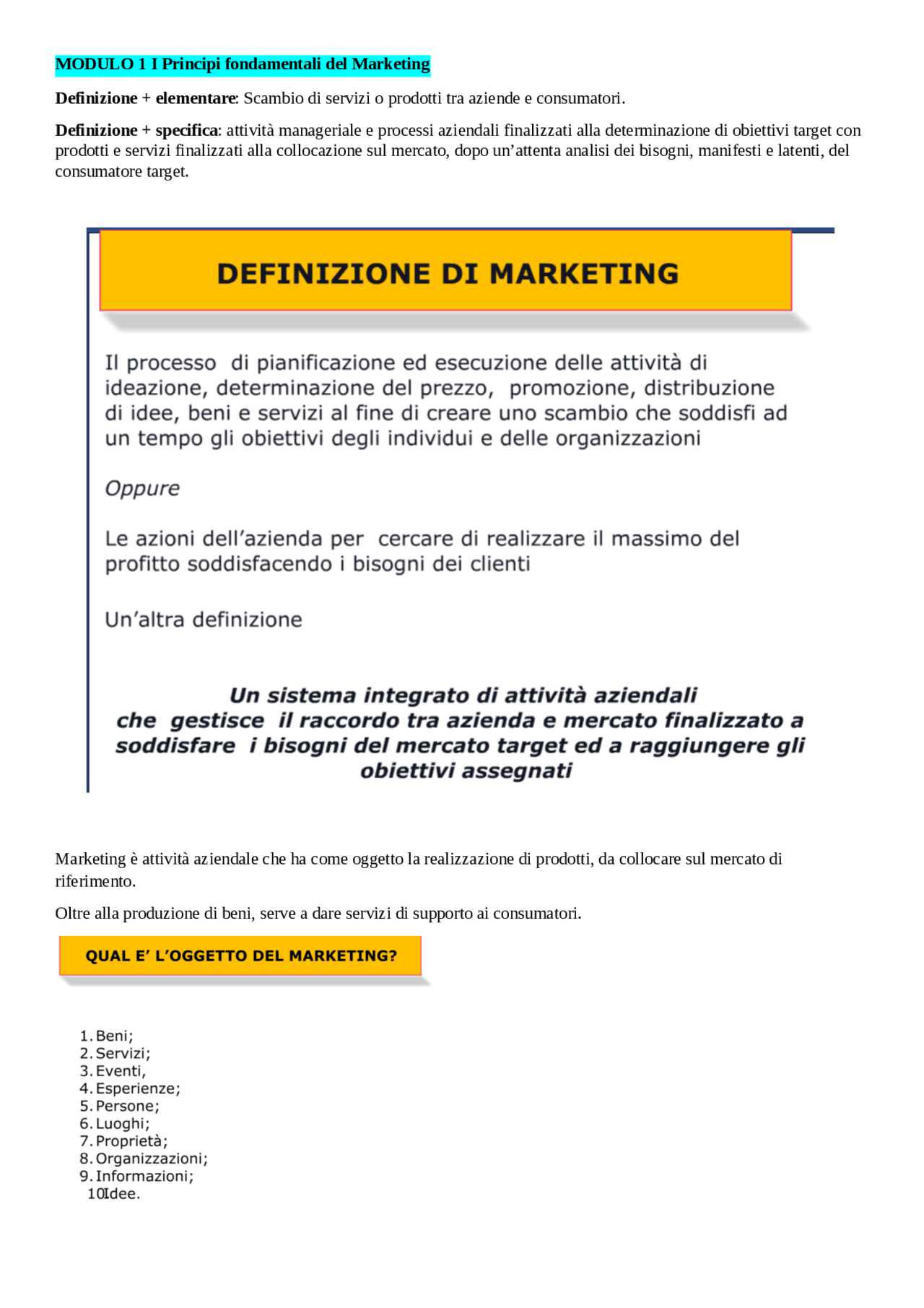 Appunti Master Marcom Unità 3 Principi Di Marketing Docsity