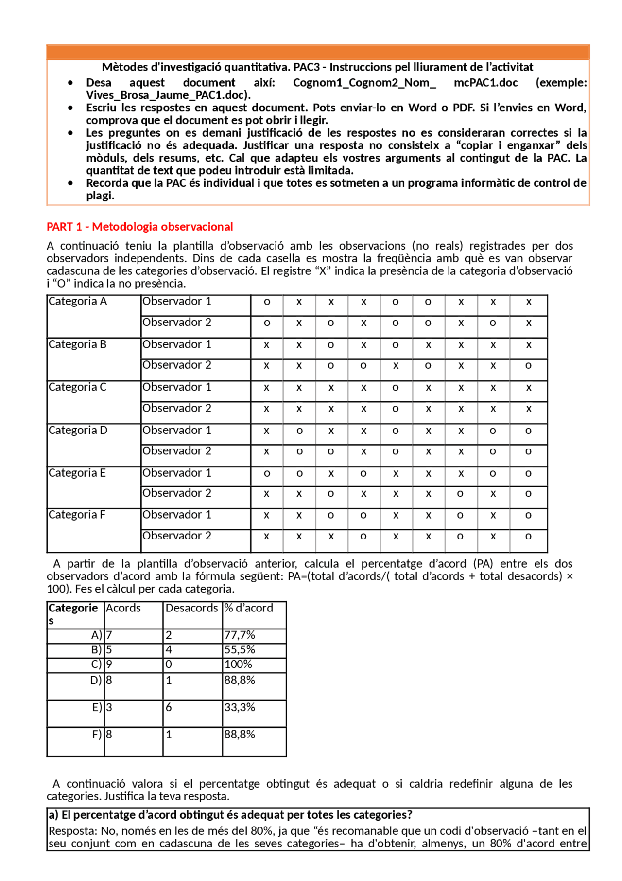 Pac 3 Mètodes Dinvestigació Quantitativa Docsity