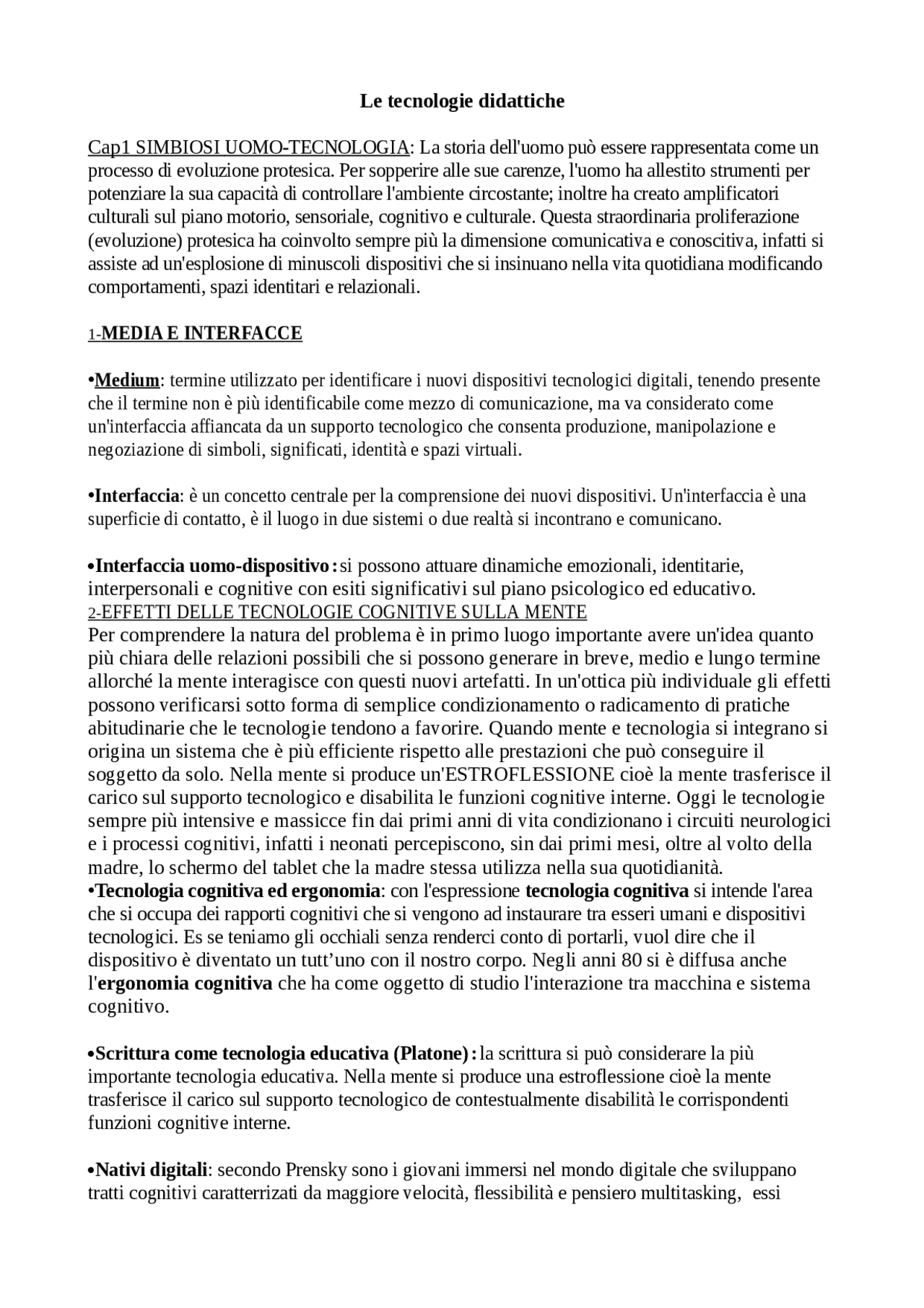 Tecnologie Didattiche Docsity