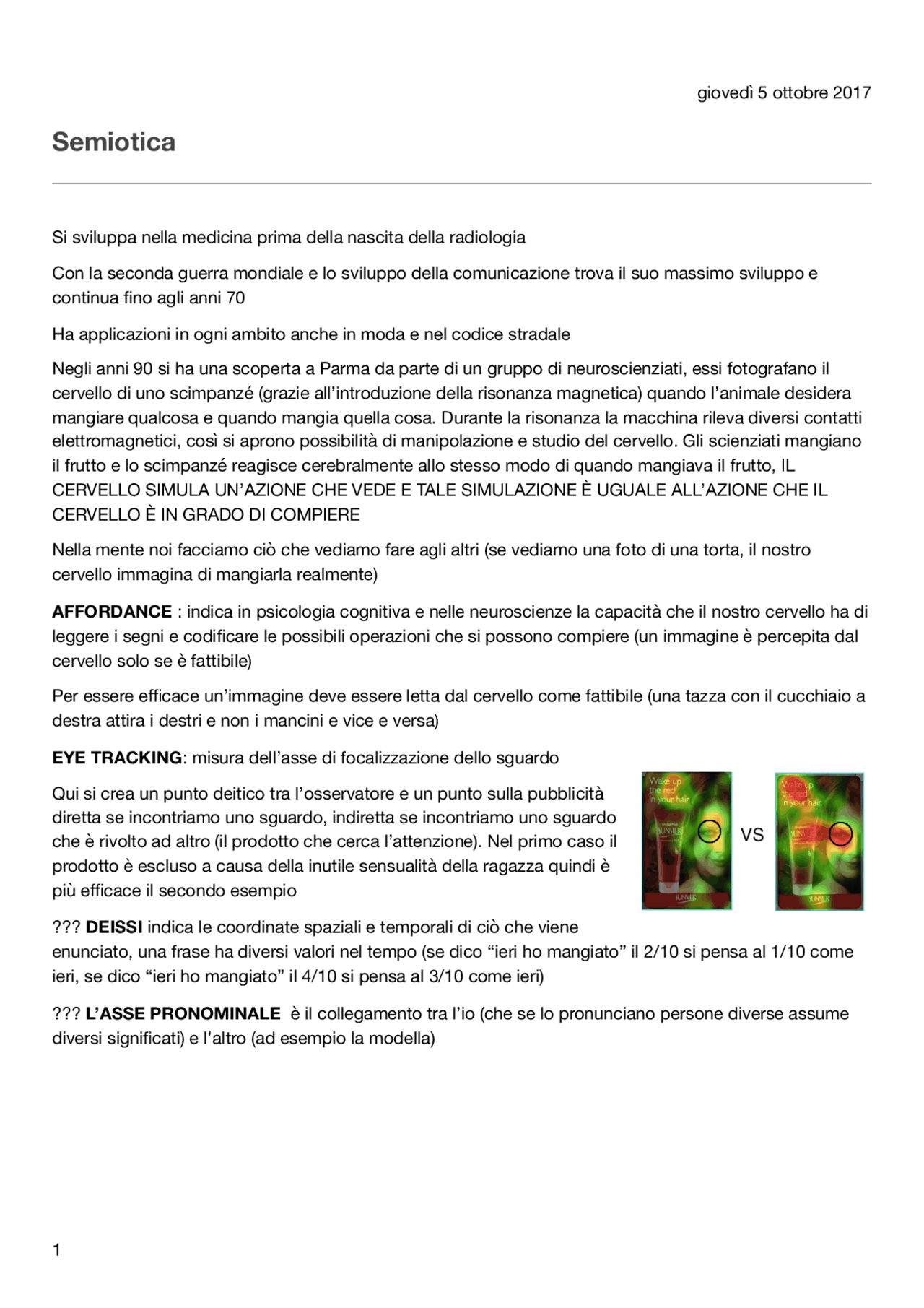 Appunti Semiotica Cmp Iulm Docsity