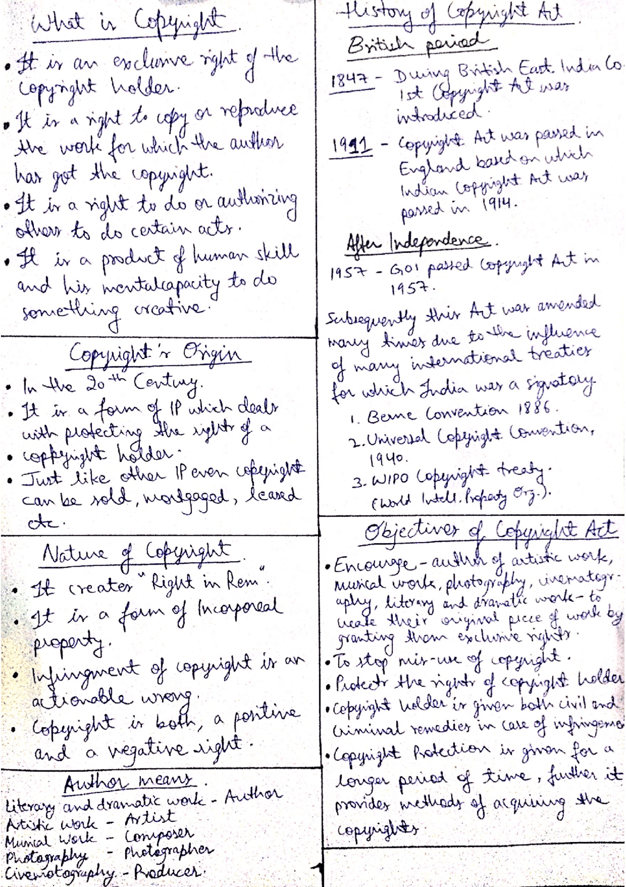 Law Related To Intellectual Property Laws Docsity