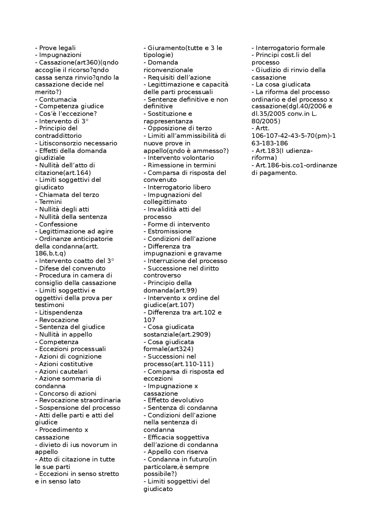 Domande Di Procedura Civile Unical Docsity
