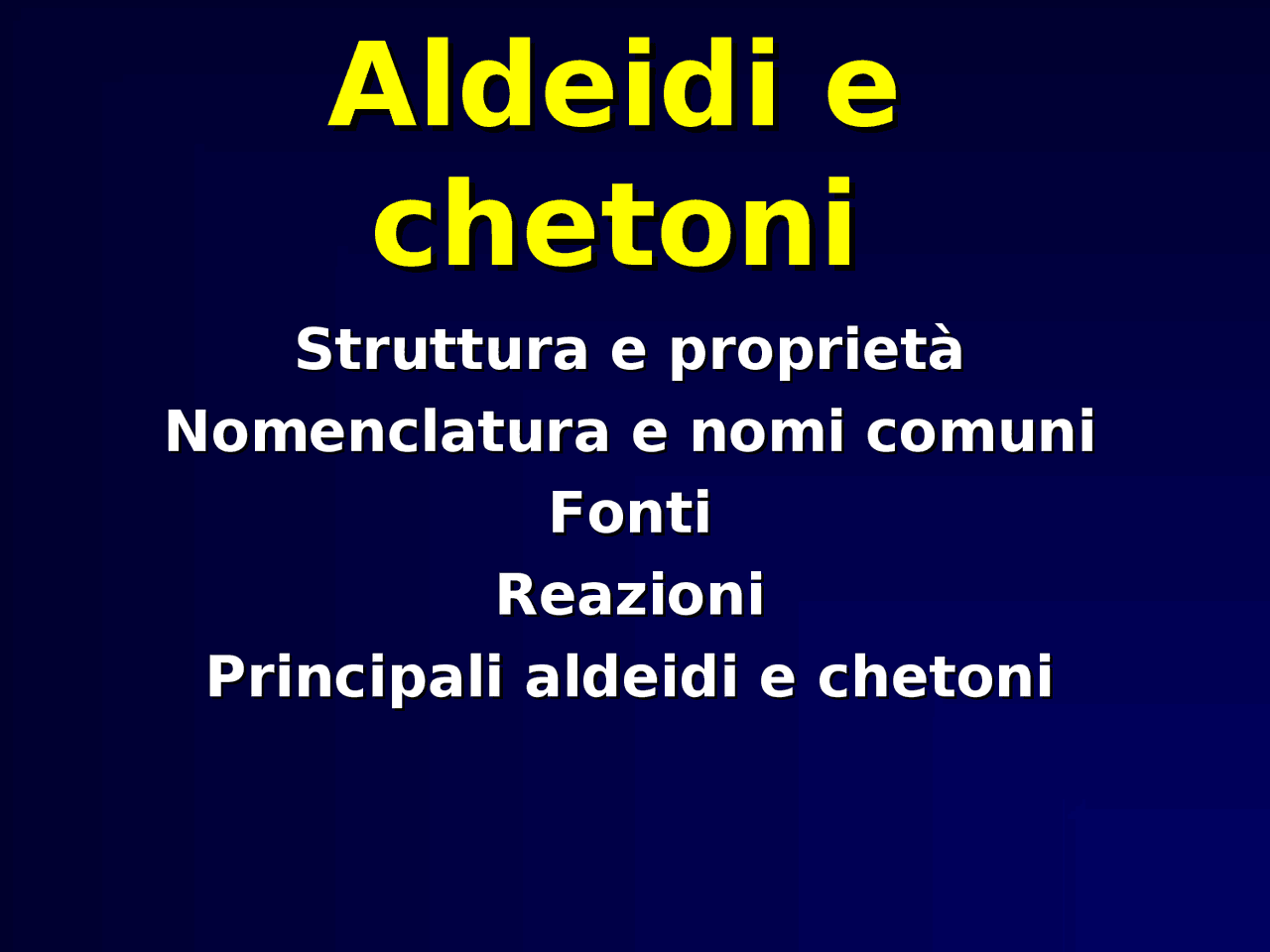 Slide Aldeidi E Chetoni Slide Di Chimica Docsity