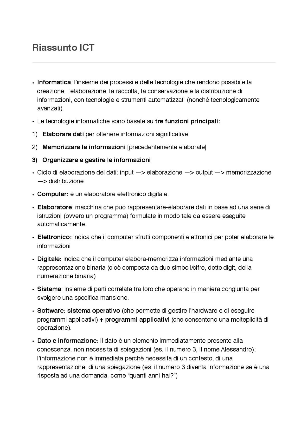 Riassunto Esame Di Ict Information And Communication Technology Iulm