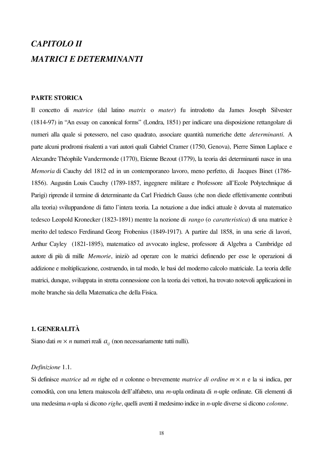 Matrici E Determinanti 2 Docsity