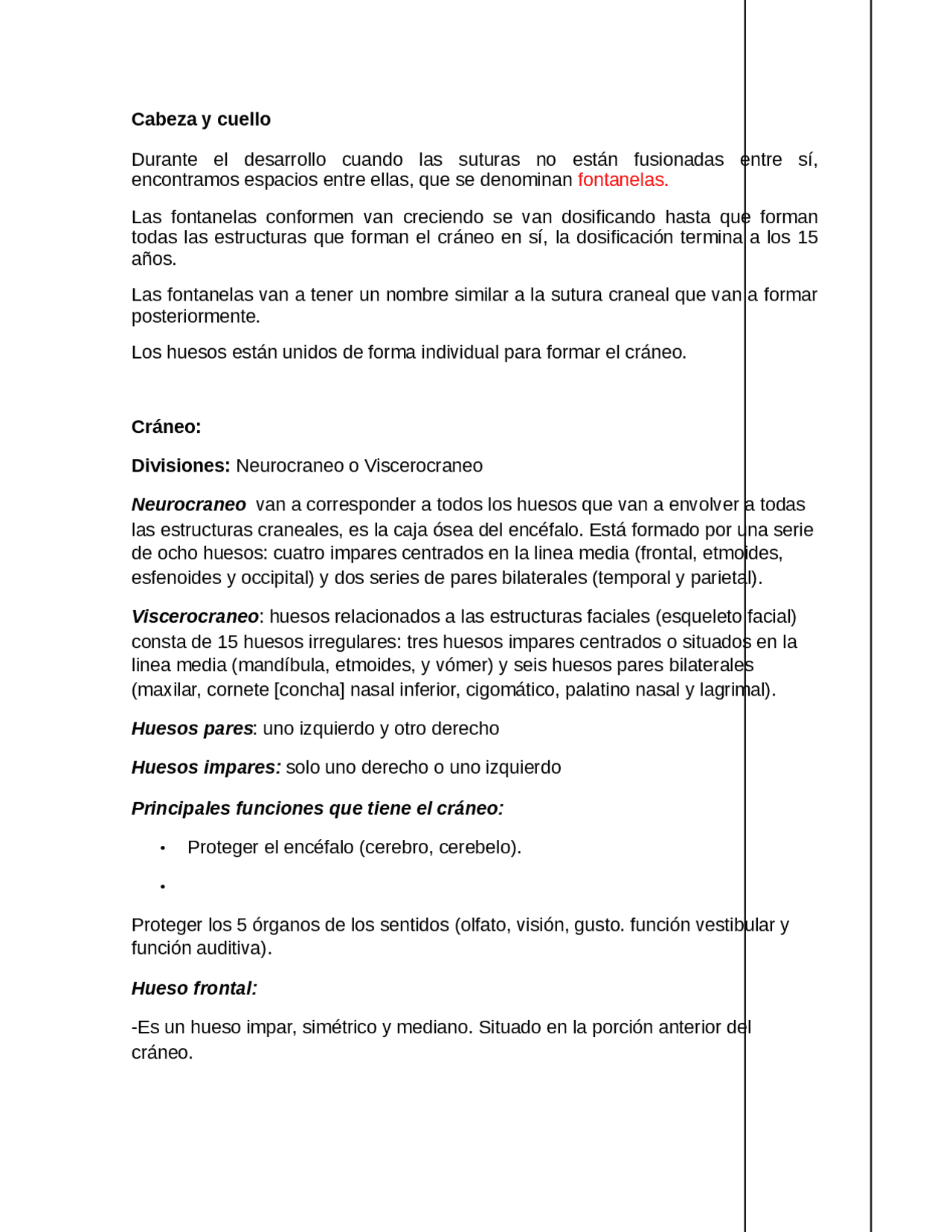 Cabeza Y Cuelloanatomia Apuntes De Medicina Docsity