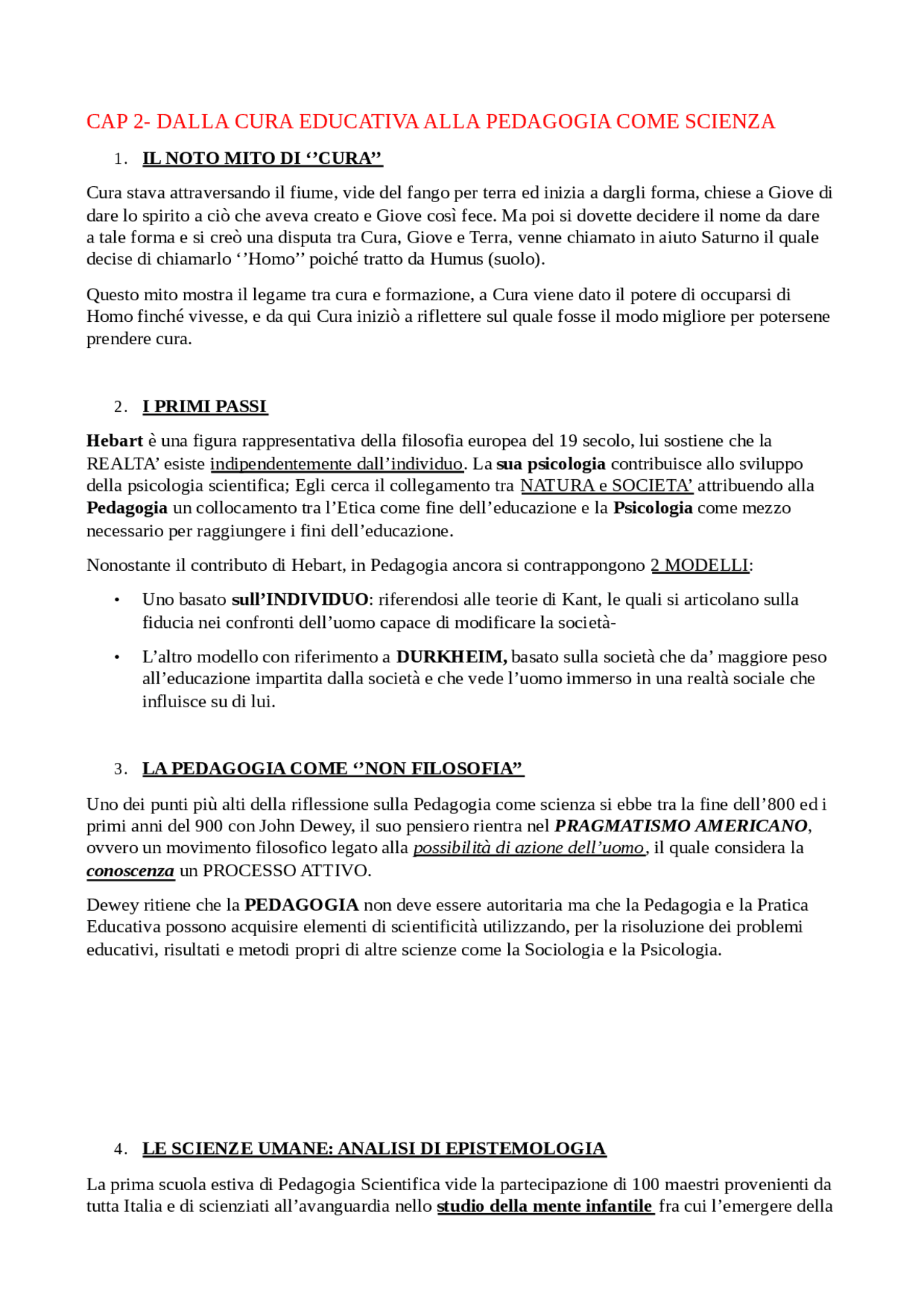 Cap 1 Pedagogia Del Corpo Docsity