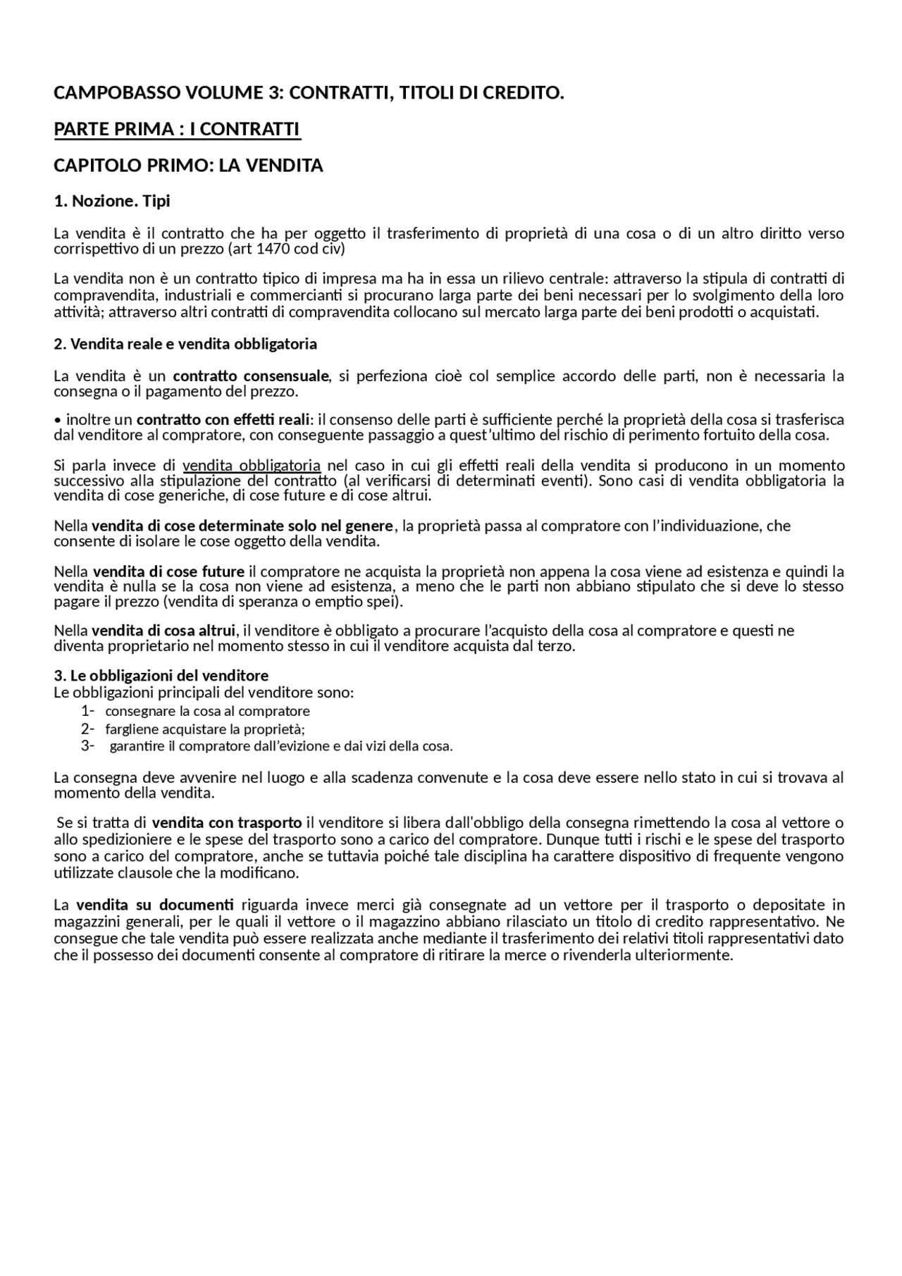Diritto Commerciale Libro Campobasso Docsity