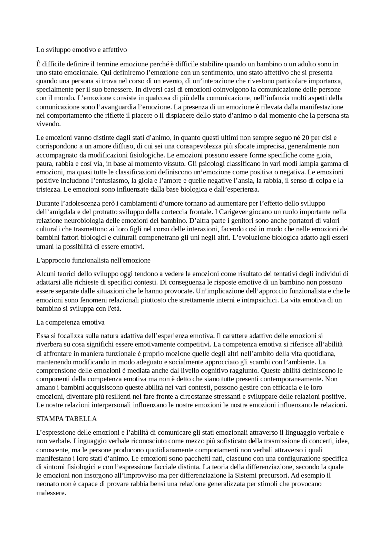Dalle Emozioni Della Nostra Psiche Docsity