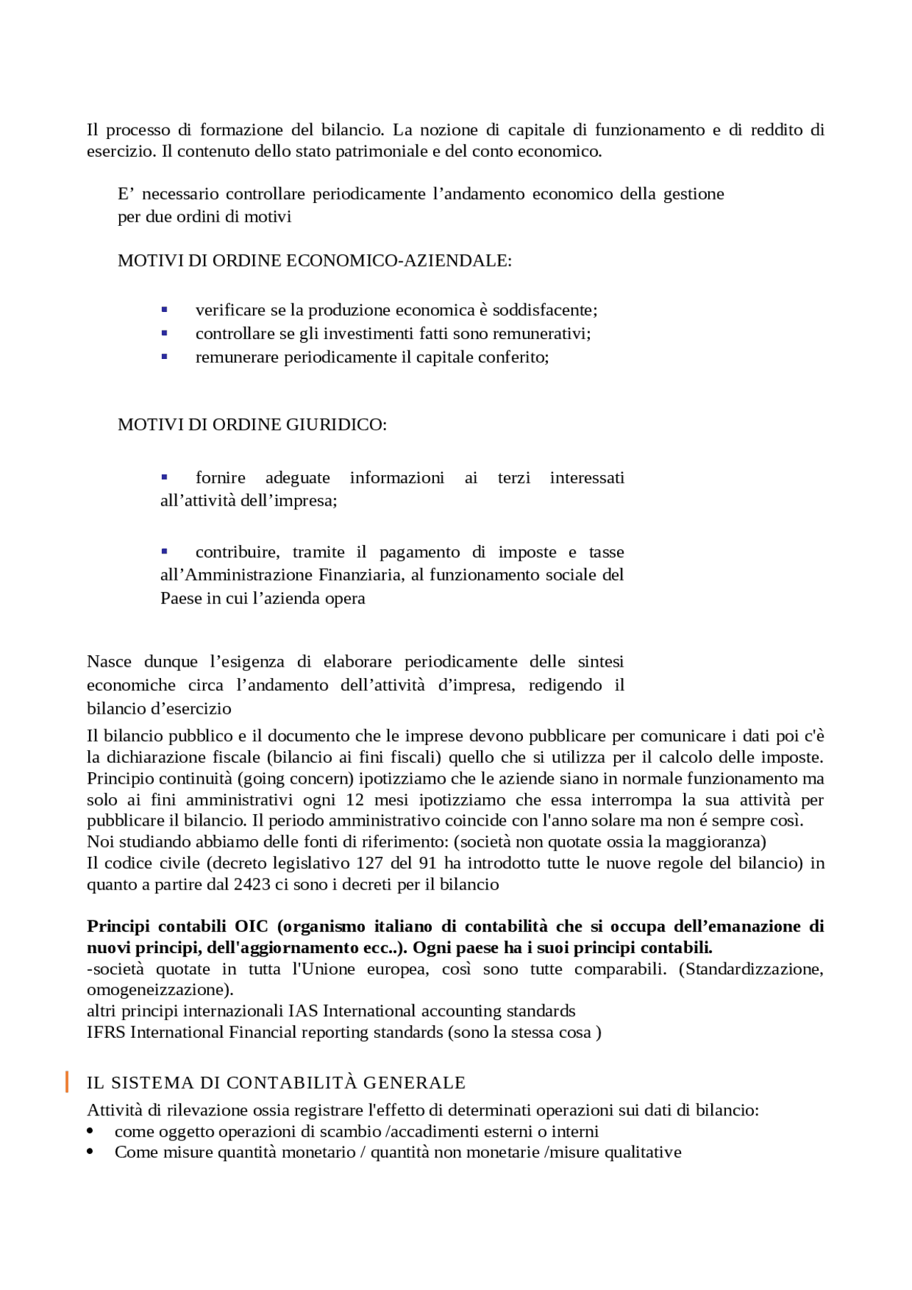 Contabilità E Bilancio Docsity