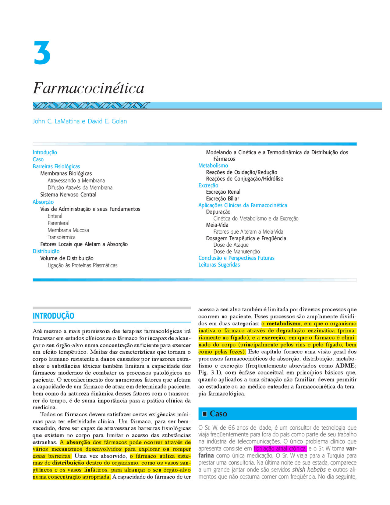 Farmacocinetica Capitulo De Um Livro Trabalhos Farmacologia Docsity