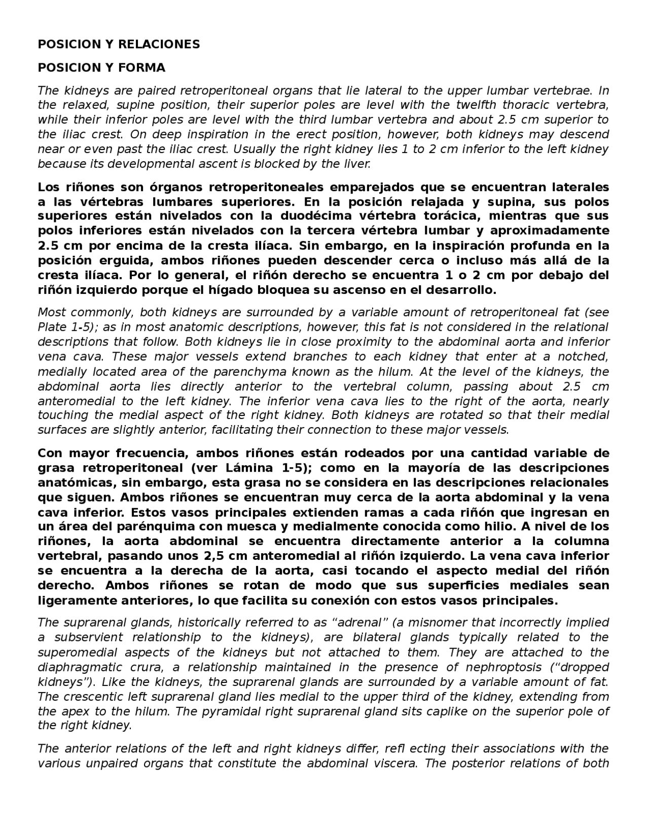 Generalidades De Sistema Urinario Docsity