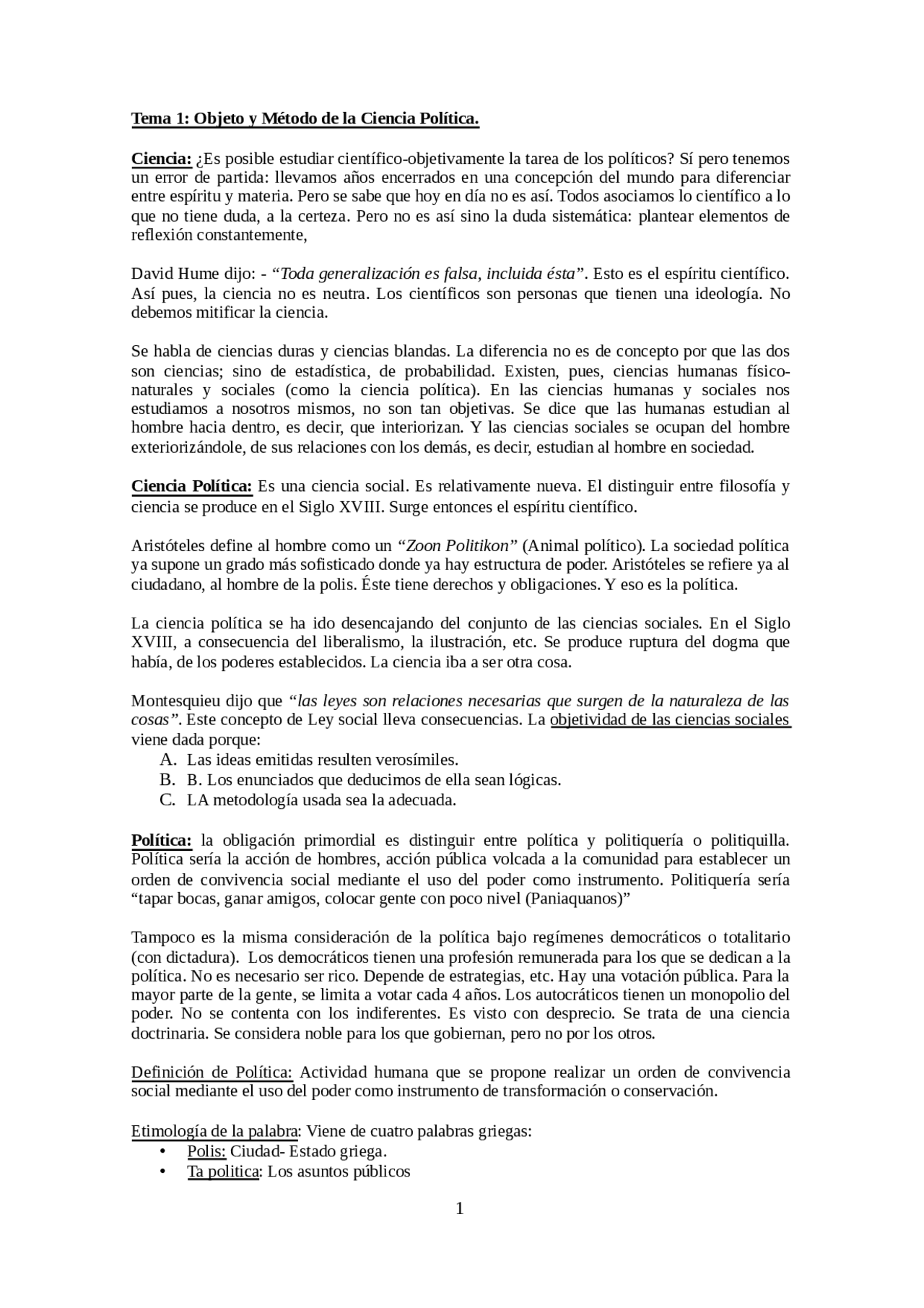 Ciencia Politica Urv Docsity