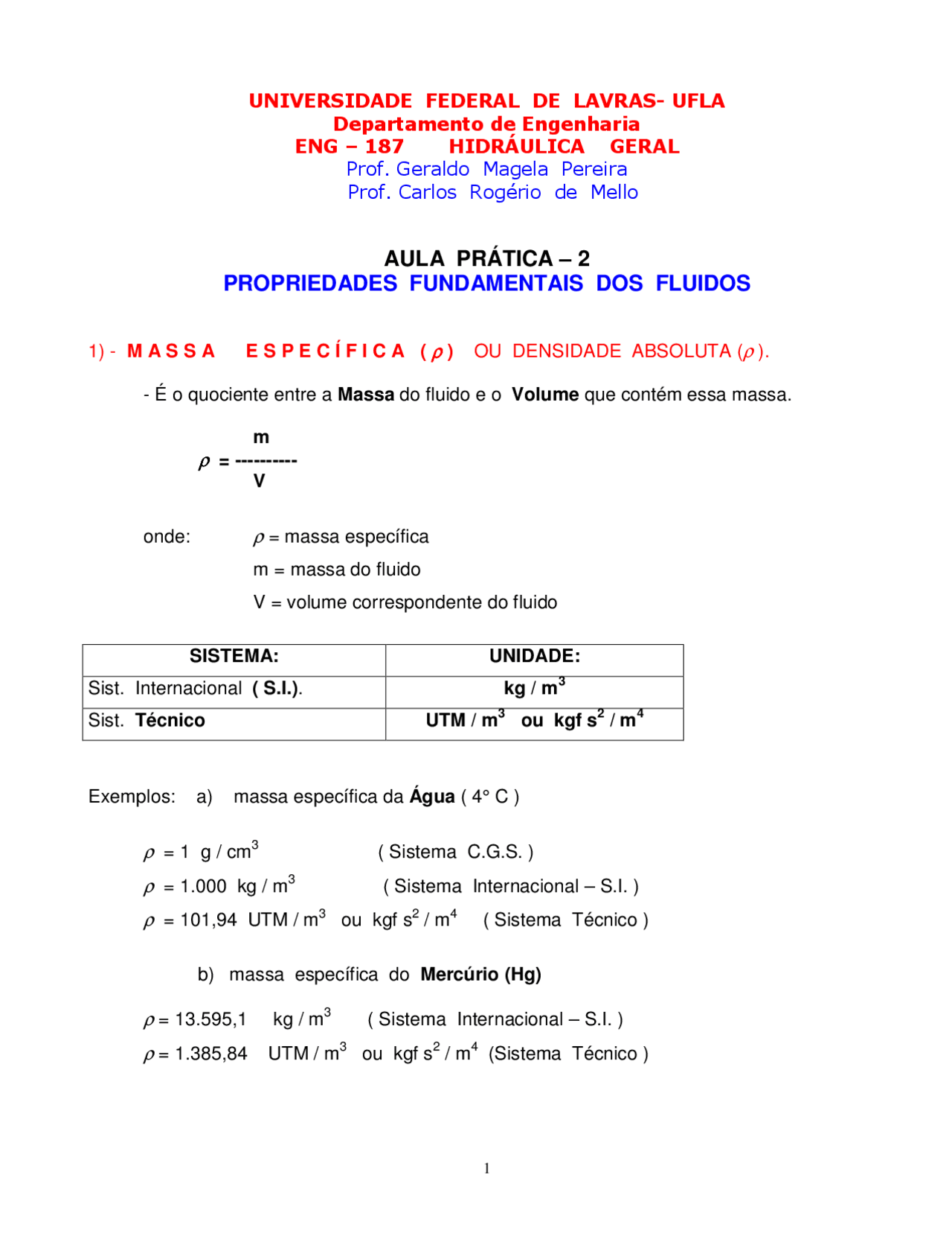 Aula Sobre Viscosidade Do Fluido Docsity