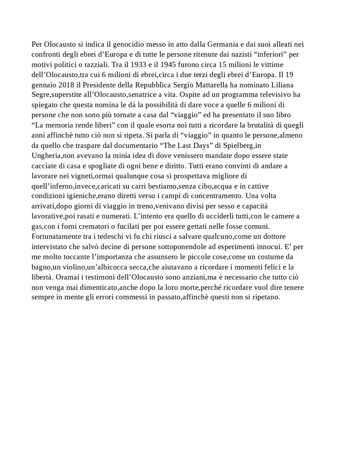 Olocausto Definizione Docsity