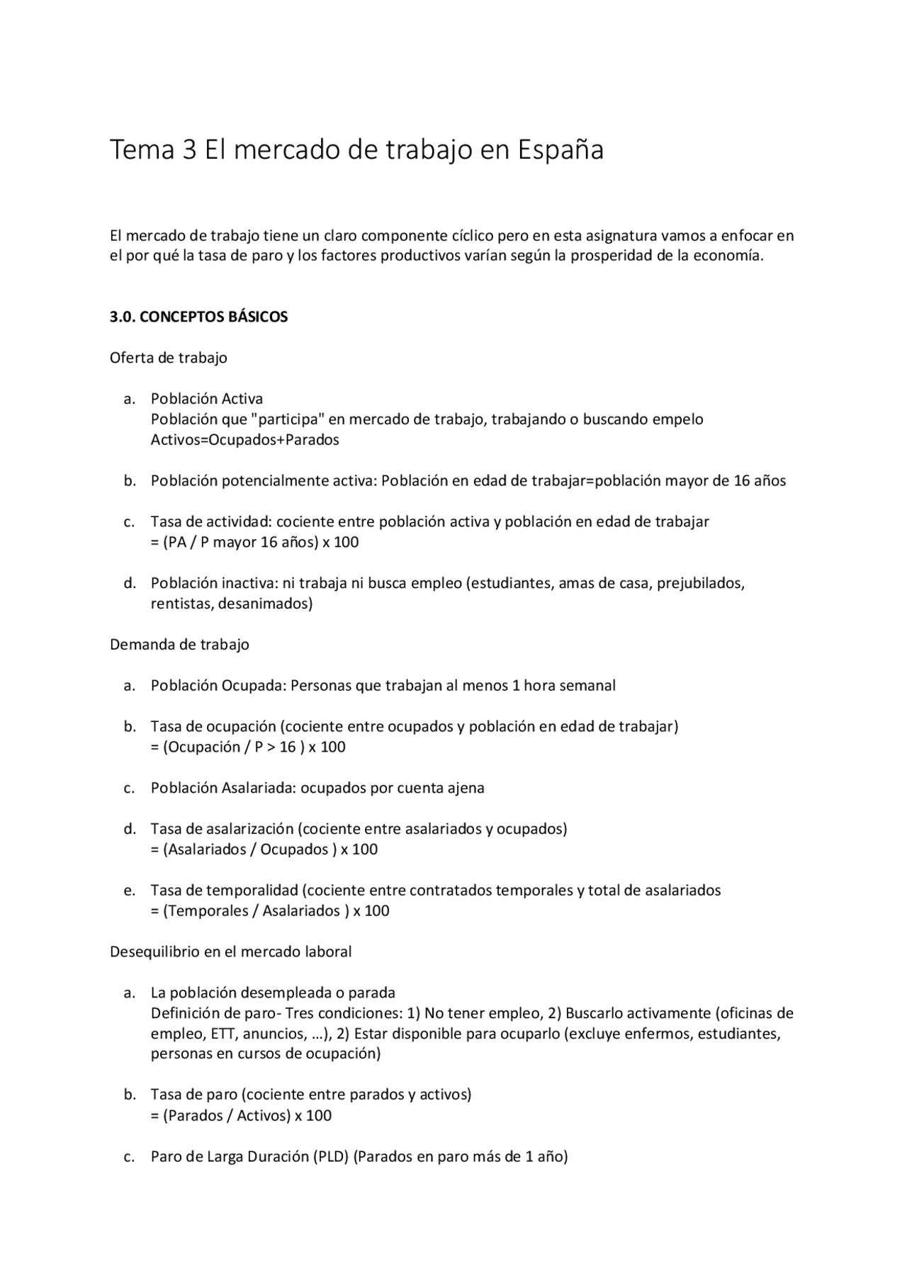 Apuntes De Clase De Entorn Econòmic Espanyol Ub Ade Docsity