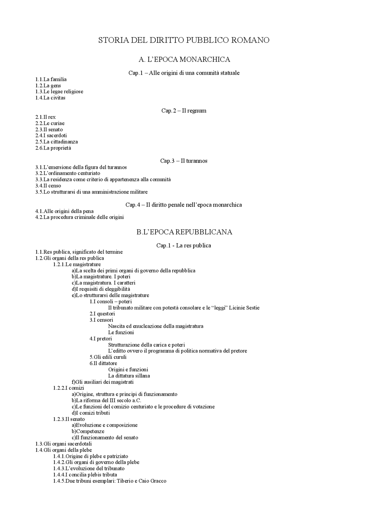 Storia Del Diritto Romano Docsity