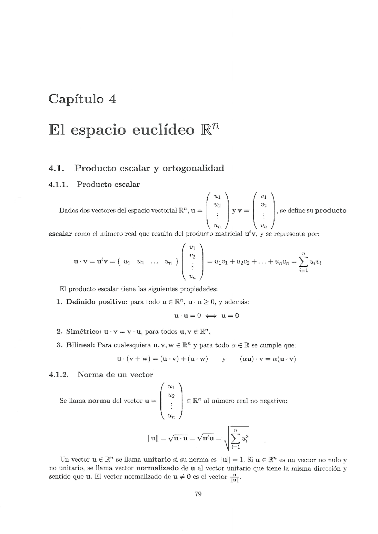 Espacios Euclideos Algebra Docsity