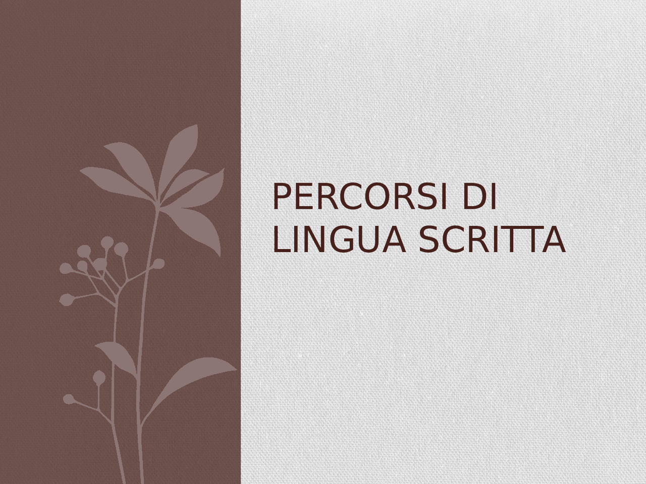 Percorsi Di Lingua Scritta Docsity