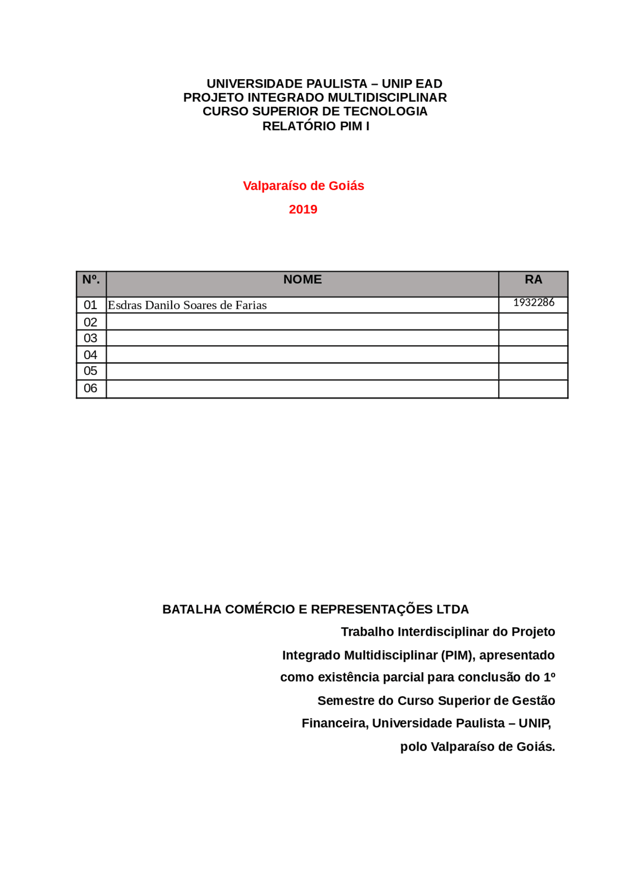 Pim I Gestão Financeira Docsity