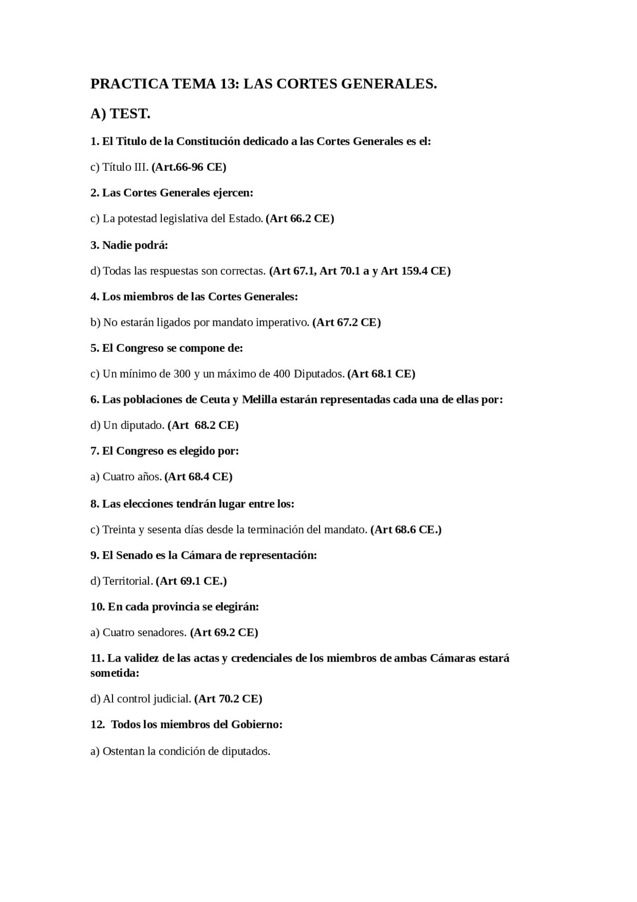 Practicas De Derecho Constitucional Docsity