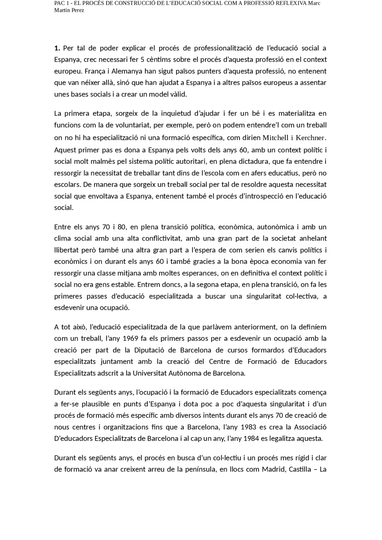 Pac 1 Pedagogia Social Universitat Oberta De Catalunya Que Shan