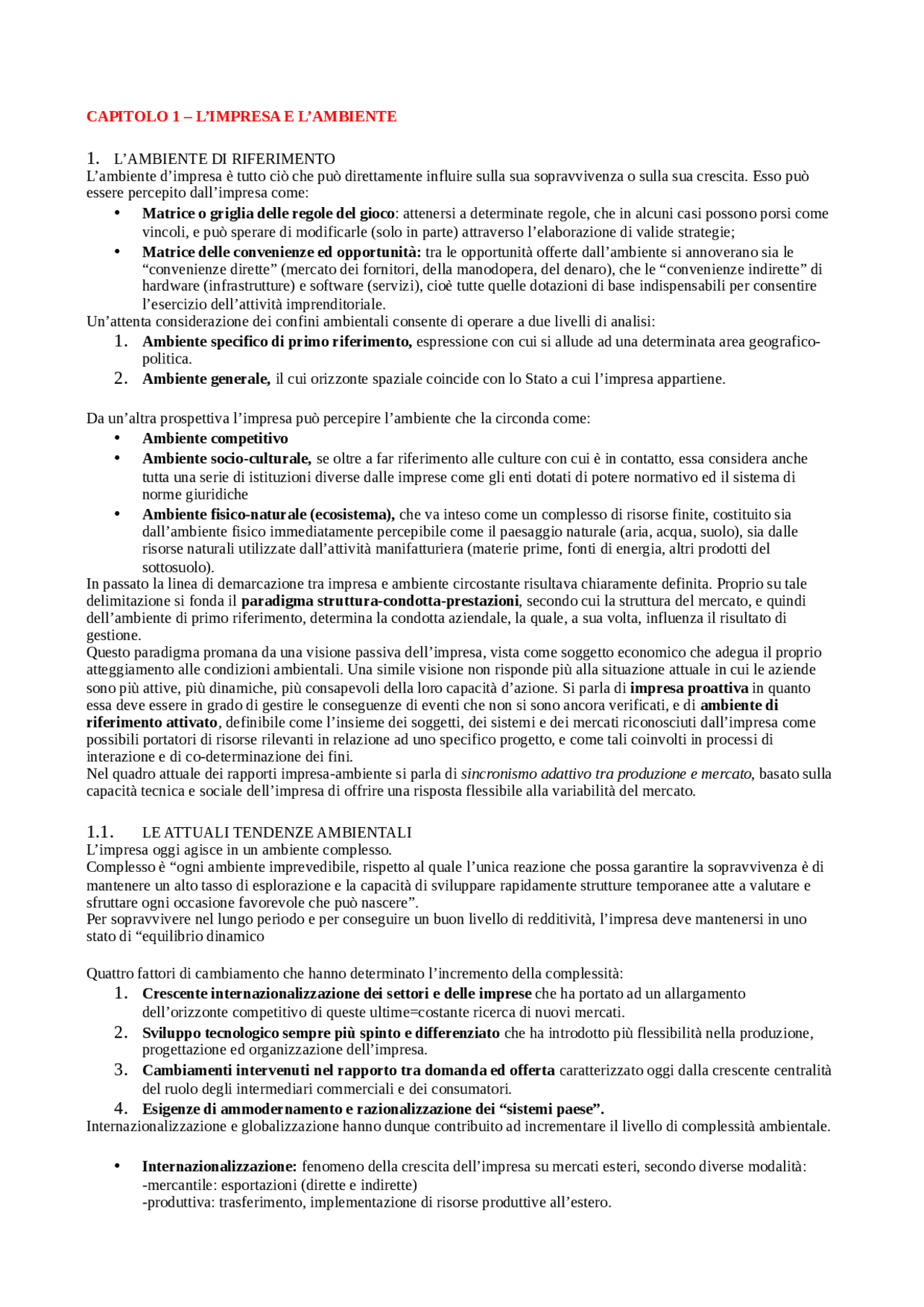 Egi Dispensa Sintesi Libro Docsity