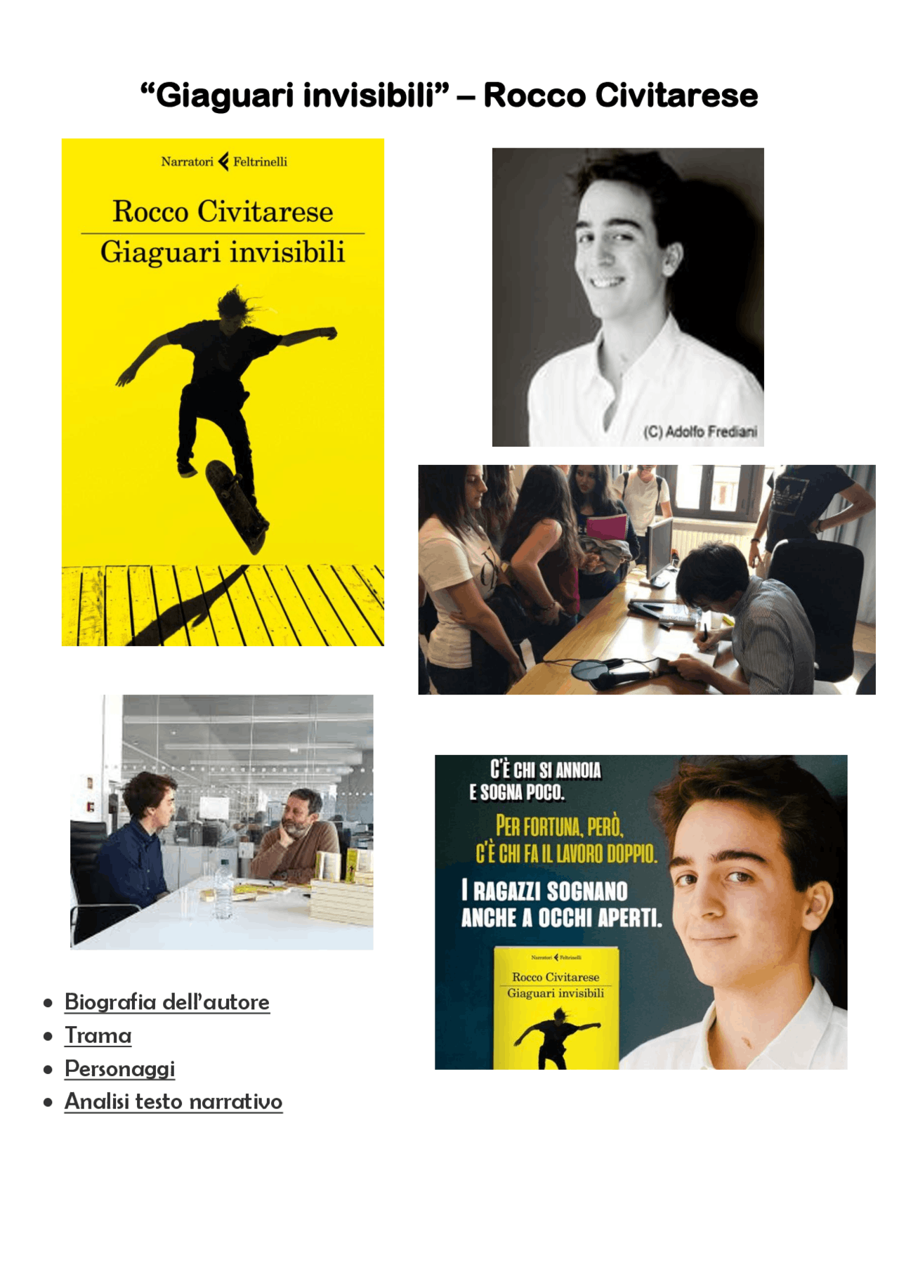 Relazione Del Libro Giaguari Invisibili Docsity
