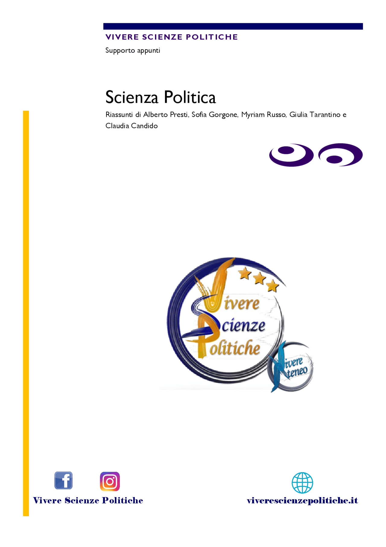 Vivere Scienza Politica Riassunto Docsity