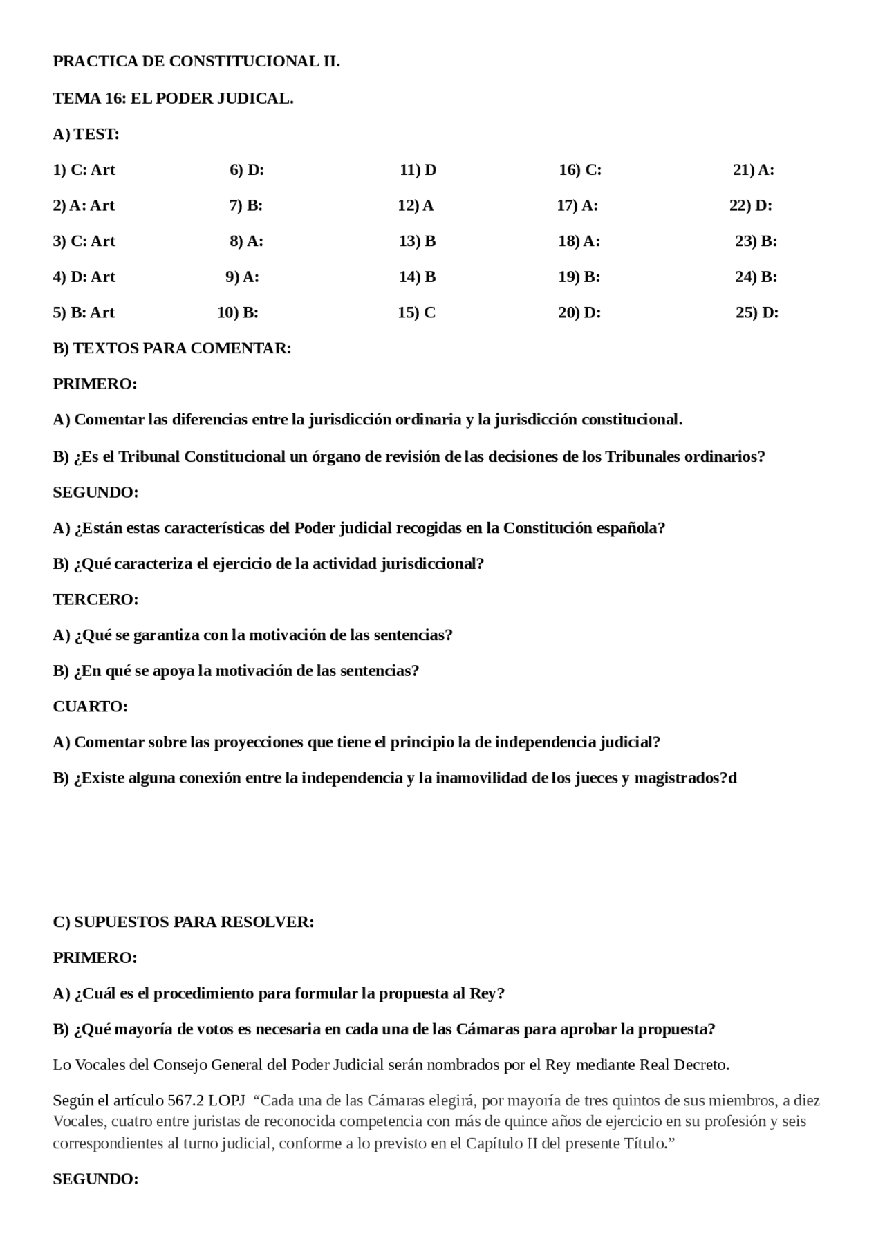 Practicas De Derecho Constitucional Docsity