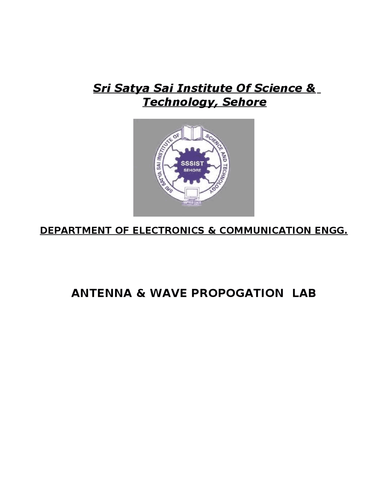 Antenna And Wave Propagation Docsity