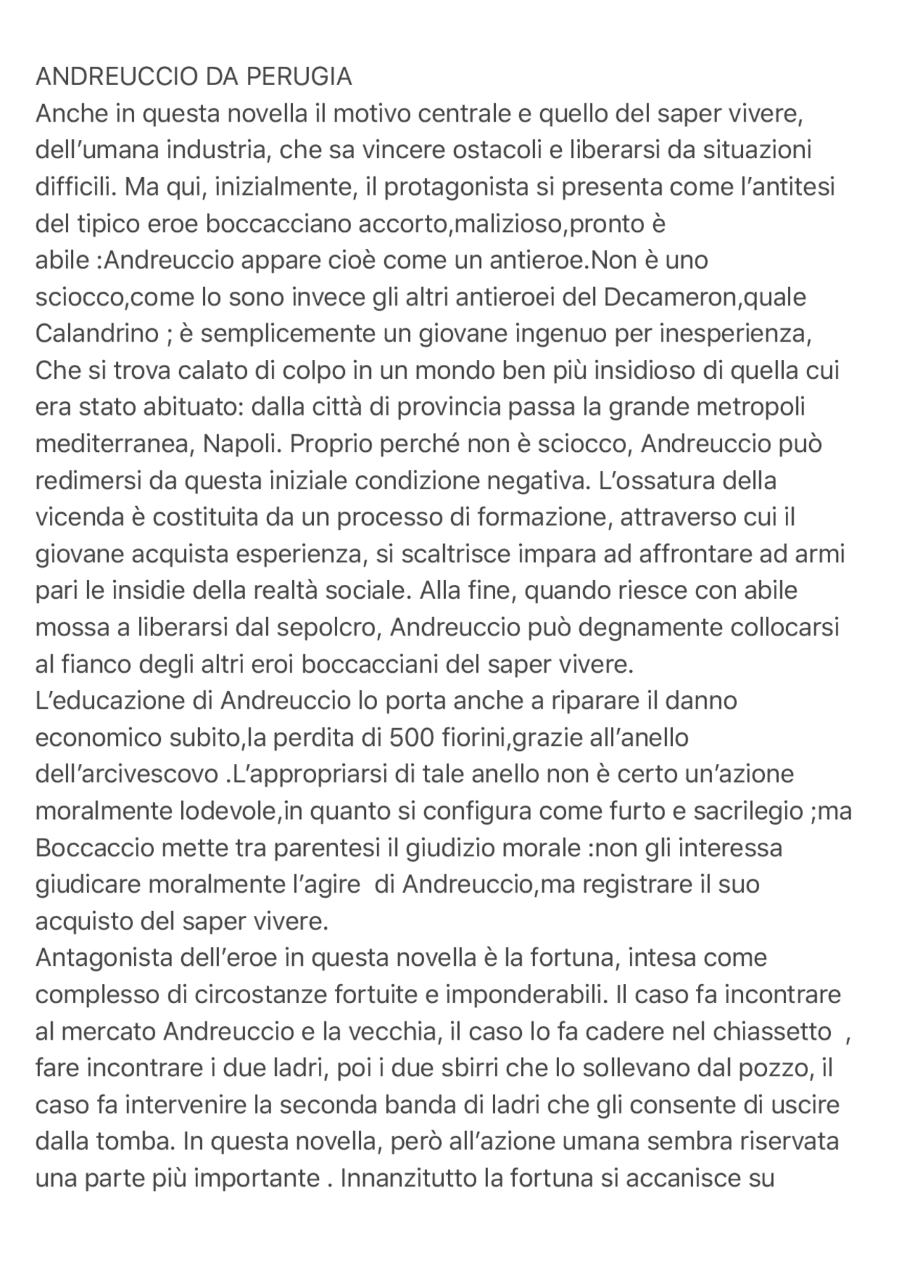 Andreuccio Da Perugia Docsity