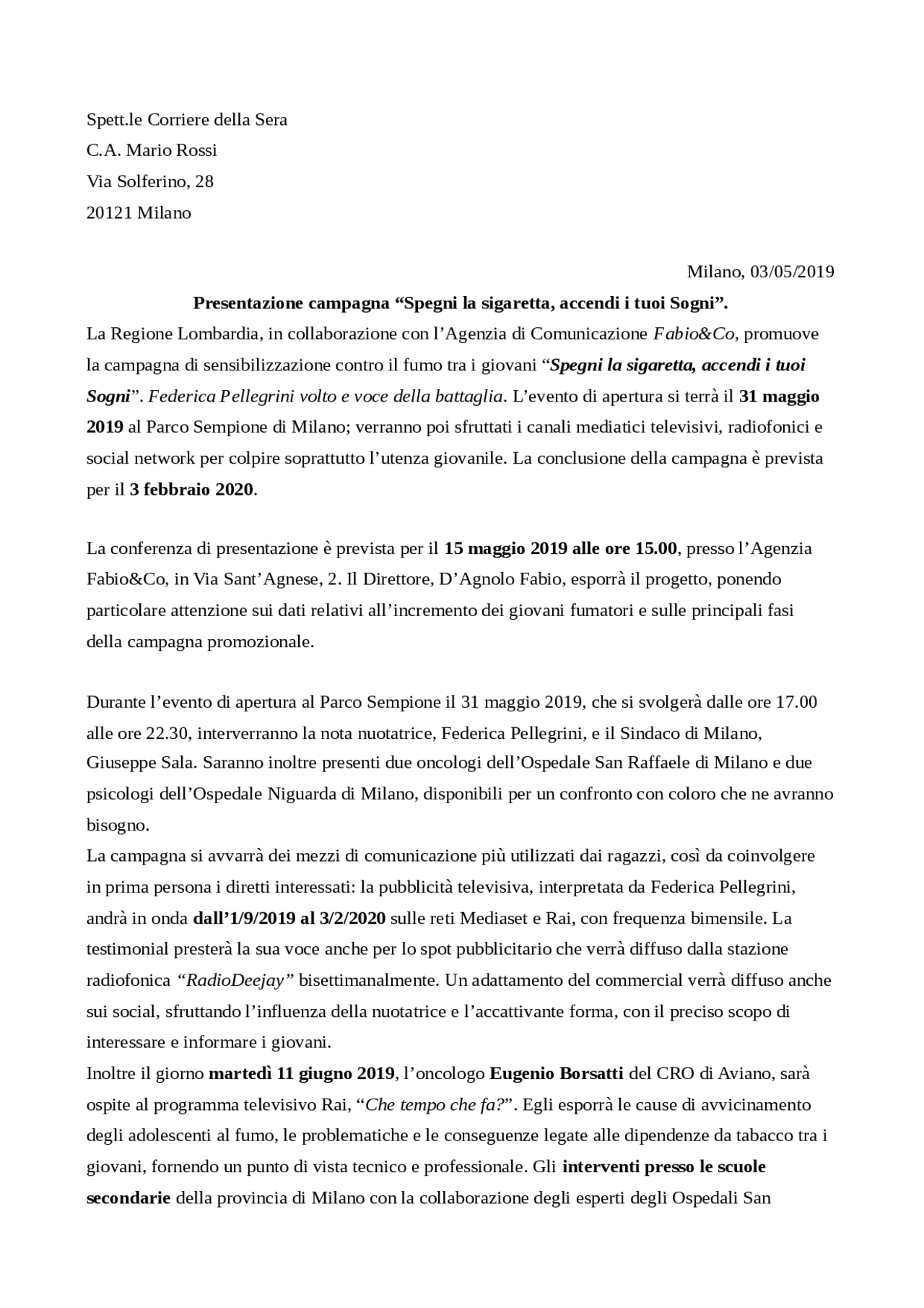 Italiano Per La Comunicazione Docsity