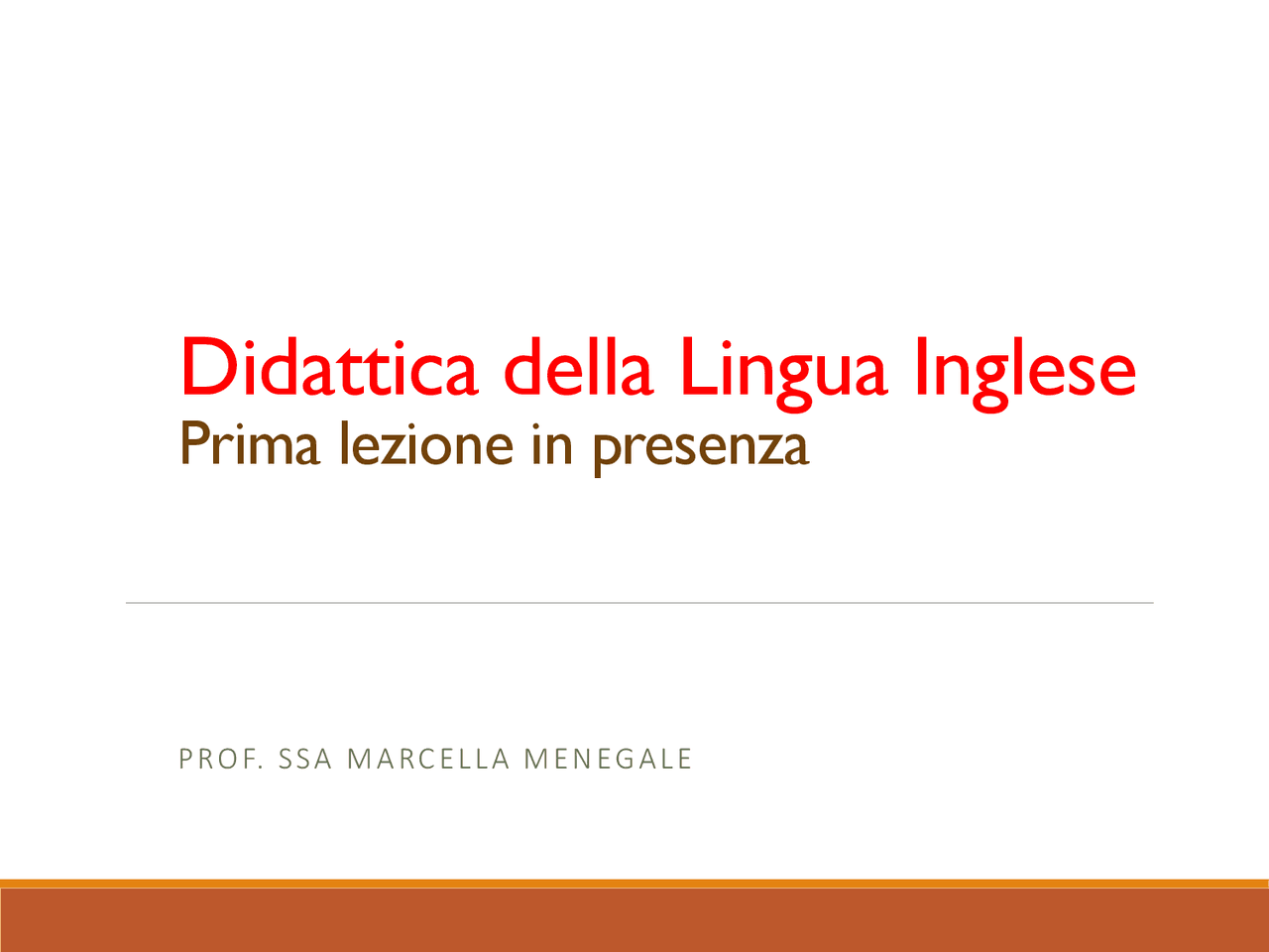 Didattica Della Lingua Inglese Docsity
