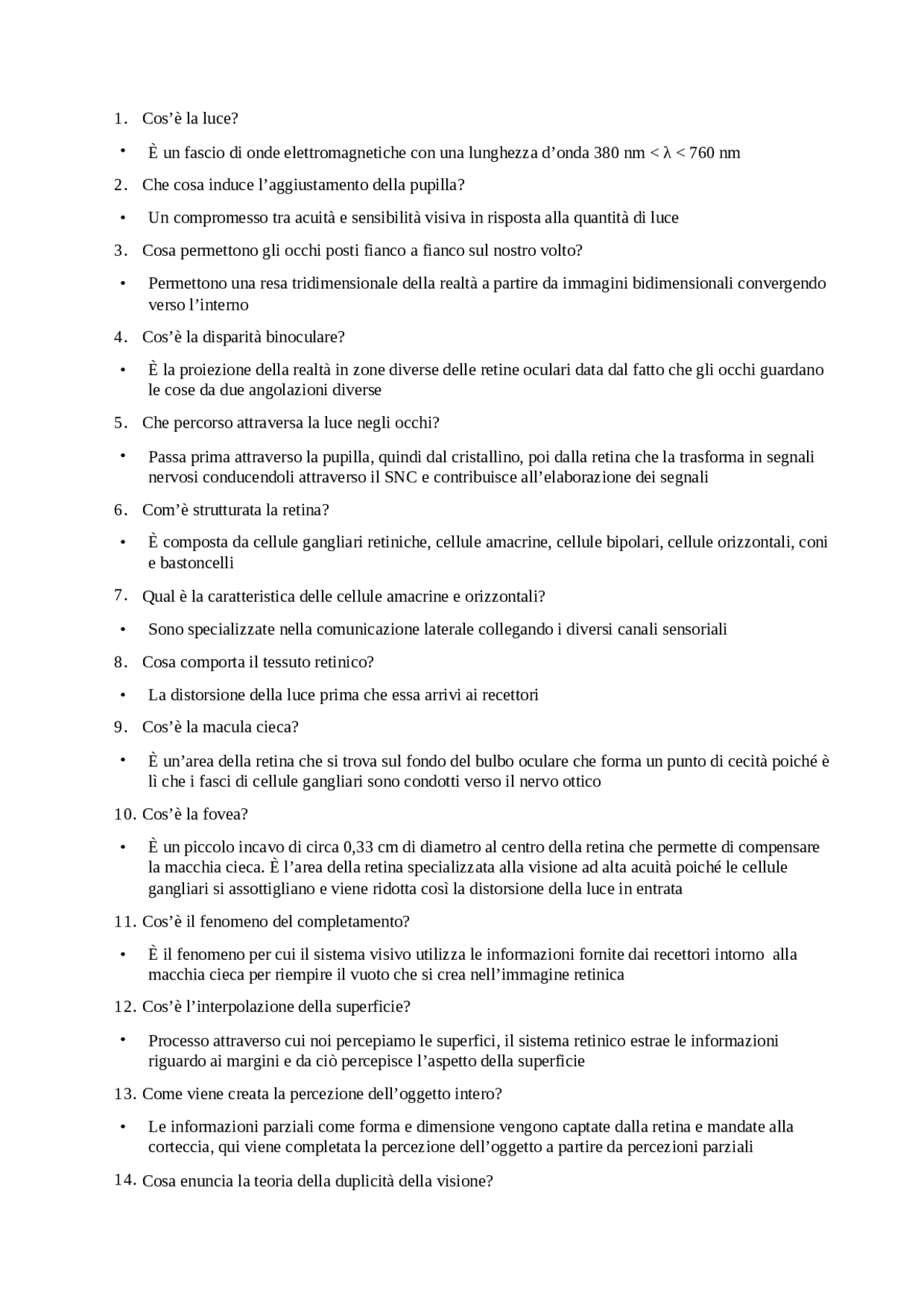 Riassunto Psicobiologia Cap6 Docsity