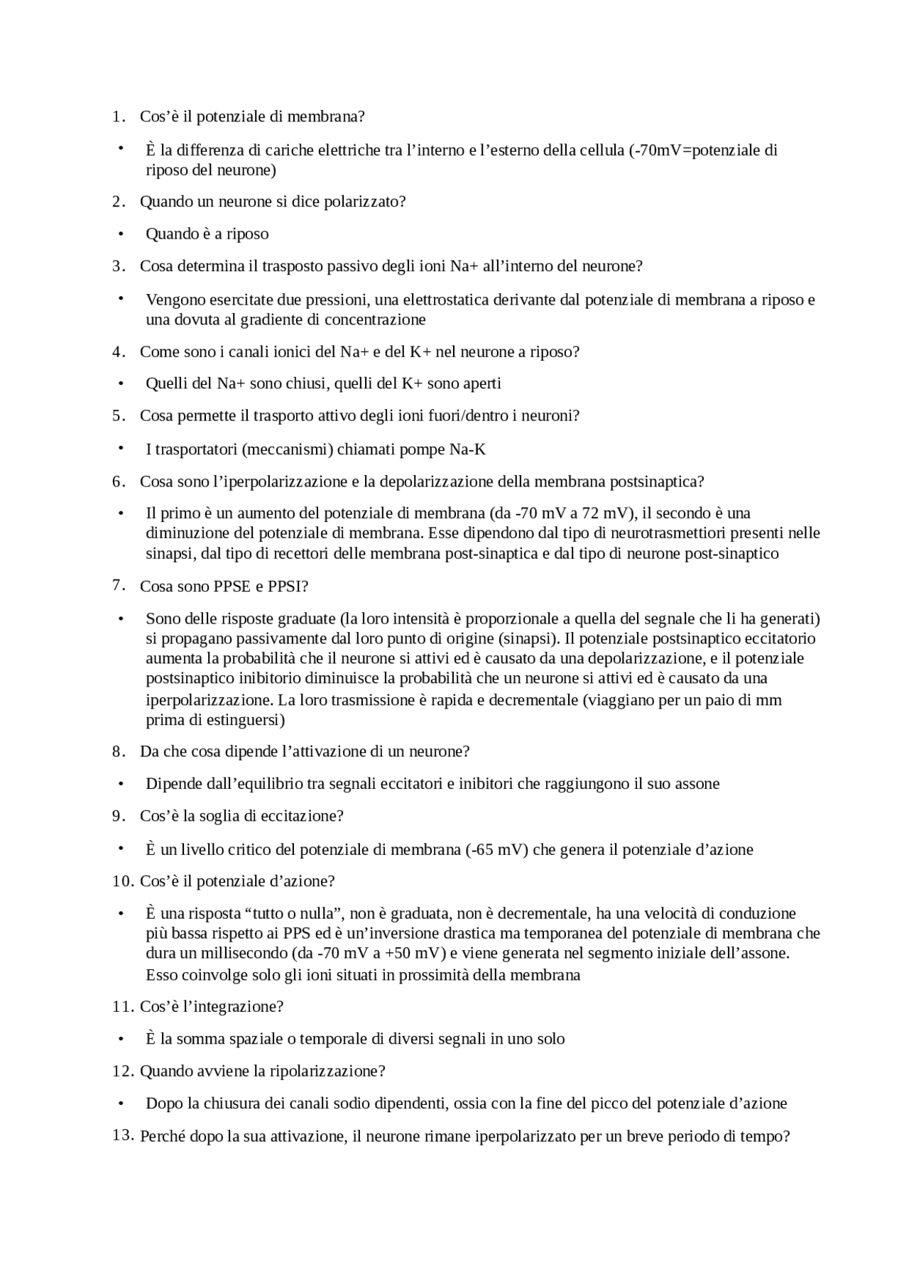 Riassunto Psicobiologia Cap4 Docsity