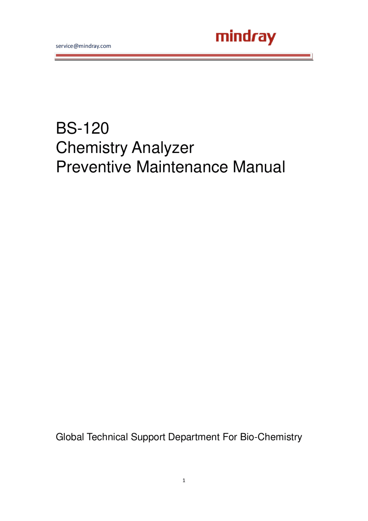 Equipamento analise BS120 - Docsity