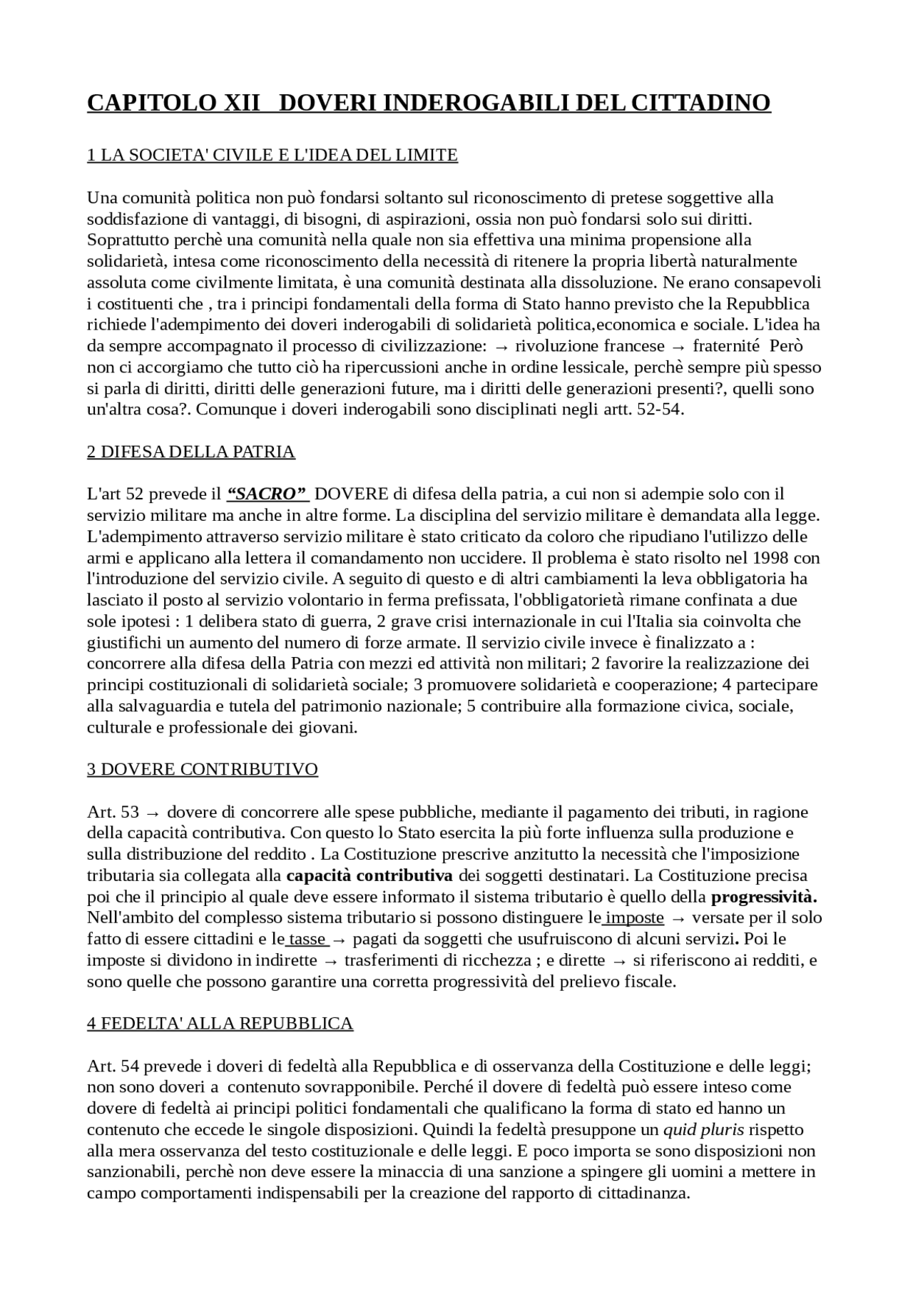 Riassunto Diritto Costituzionale Docsity