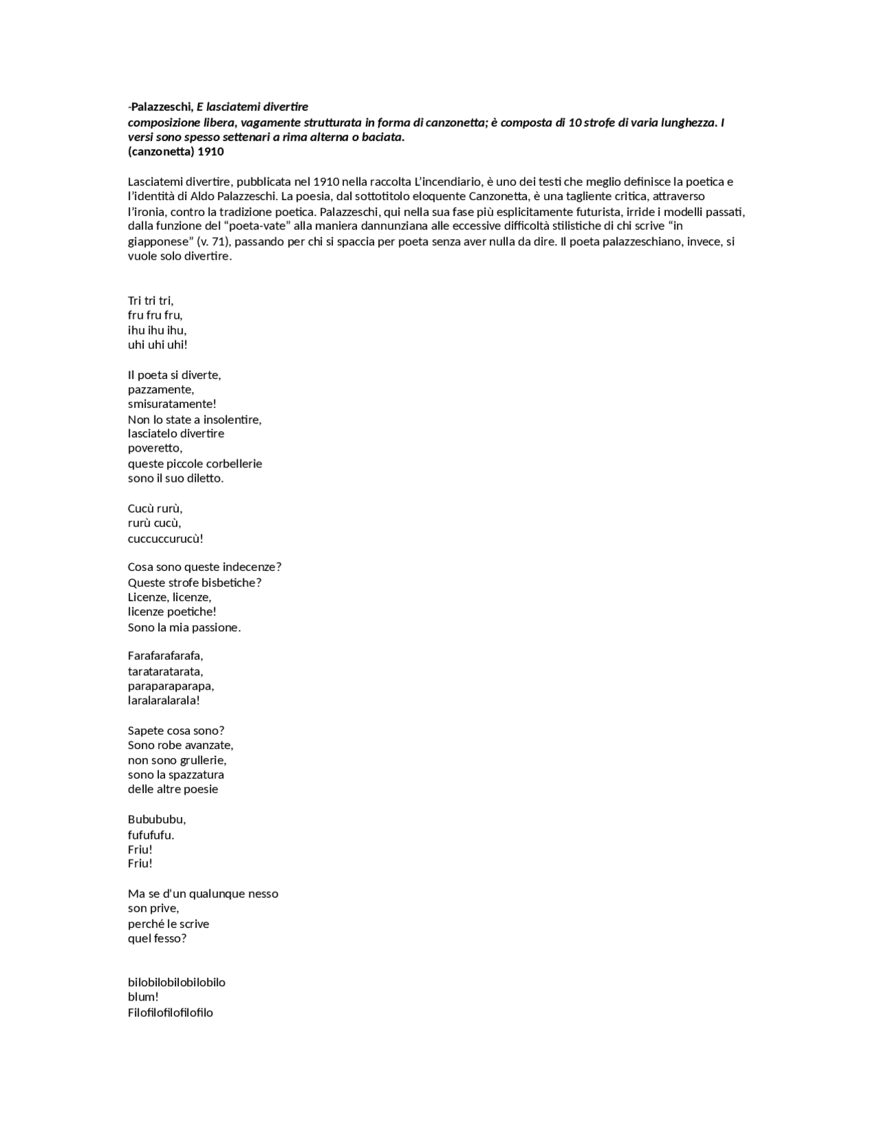 Opere Dei Più Importanti Esponenti Del Futurismo Docsity