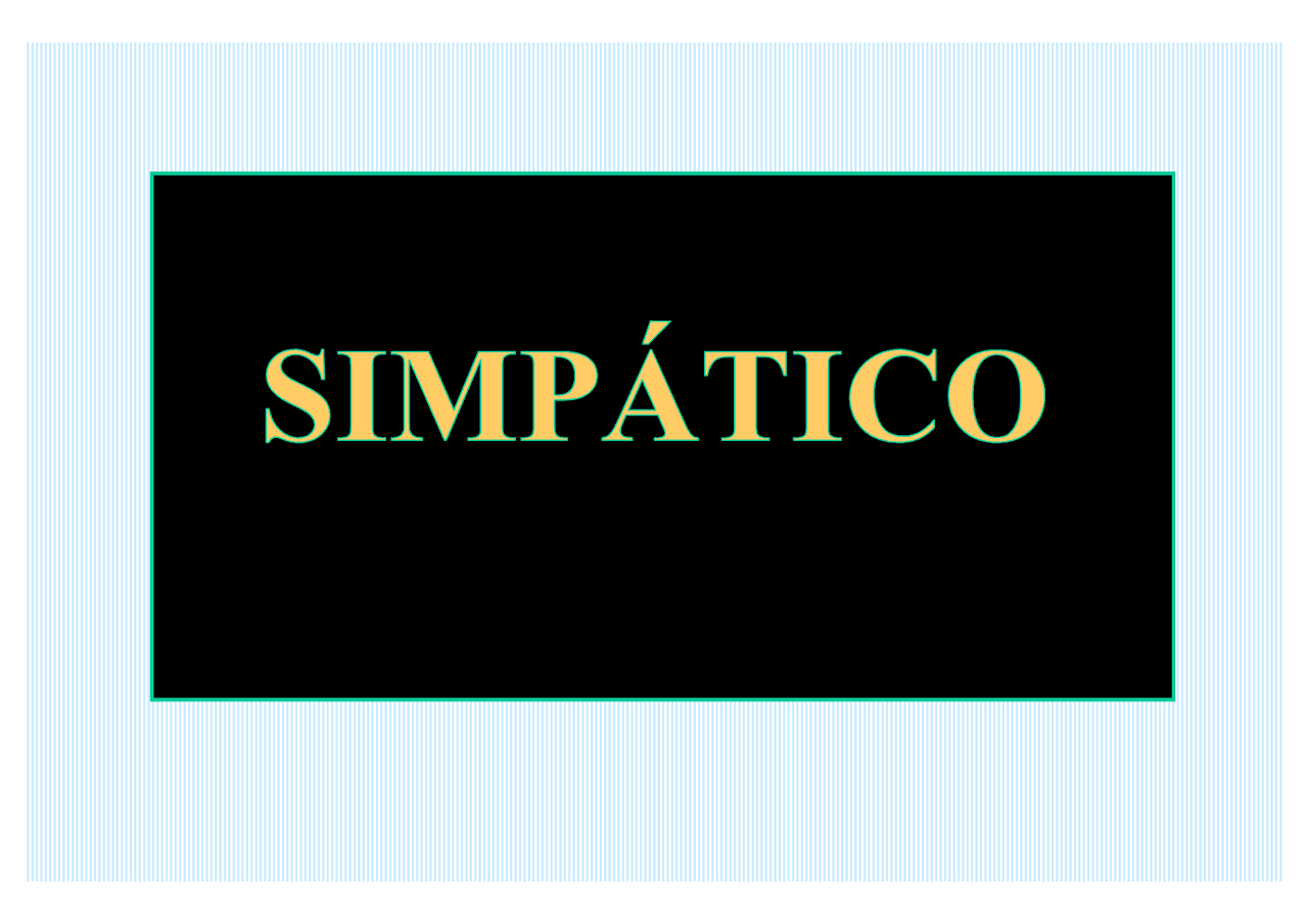 Sistema Nervoso Simpatico - Docsity