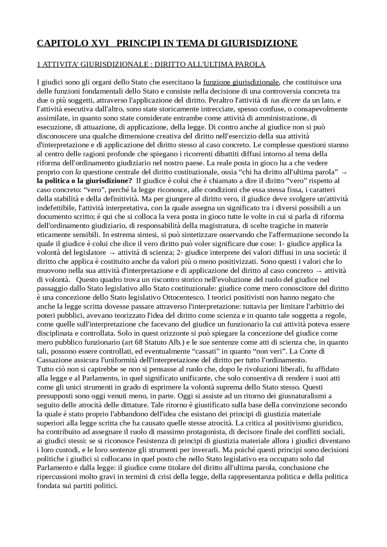Riassunto Diritto Costituzionale Docsity