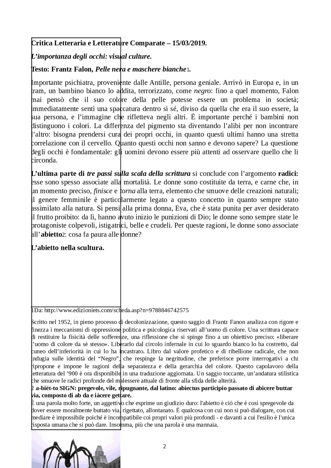 Critica letteraria e letterature comparate - Docsity