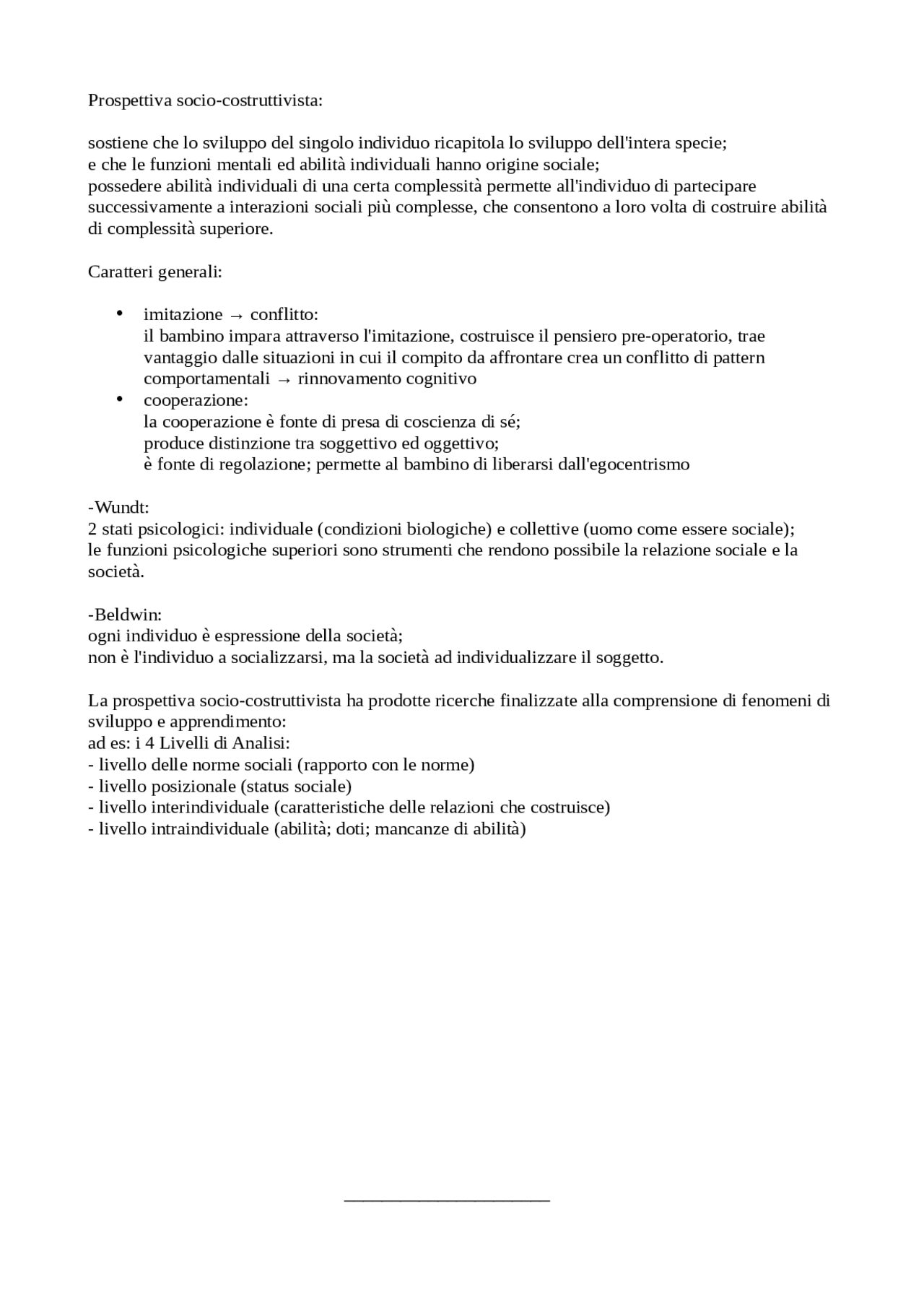 Psicologia Dello Sviluppo Cognitivo Teorie Docsity