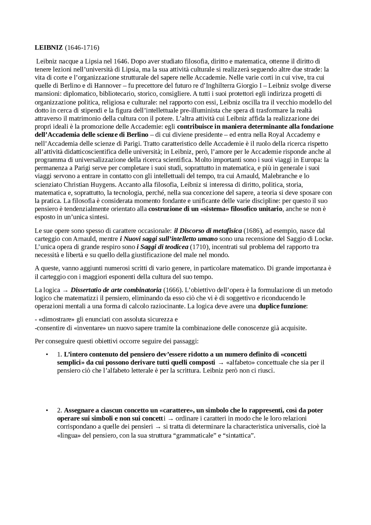 Riassunto Di Filosofia Docsity
