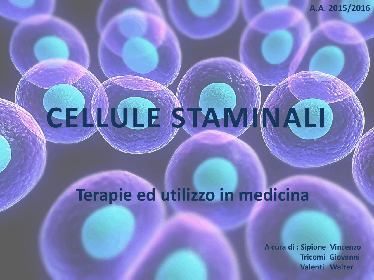 Cellule staminali: descrizione e funzionamento - Docsity