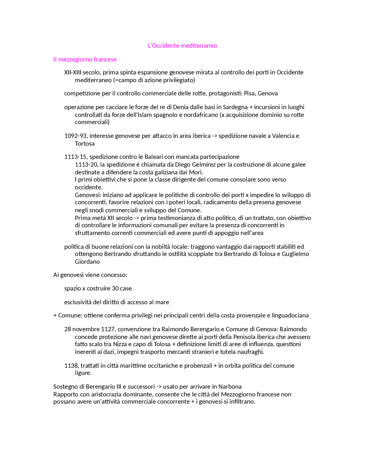 Strutture Insediative Ed Espansione Commerciale Docsity