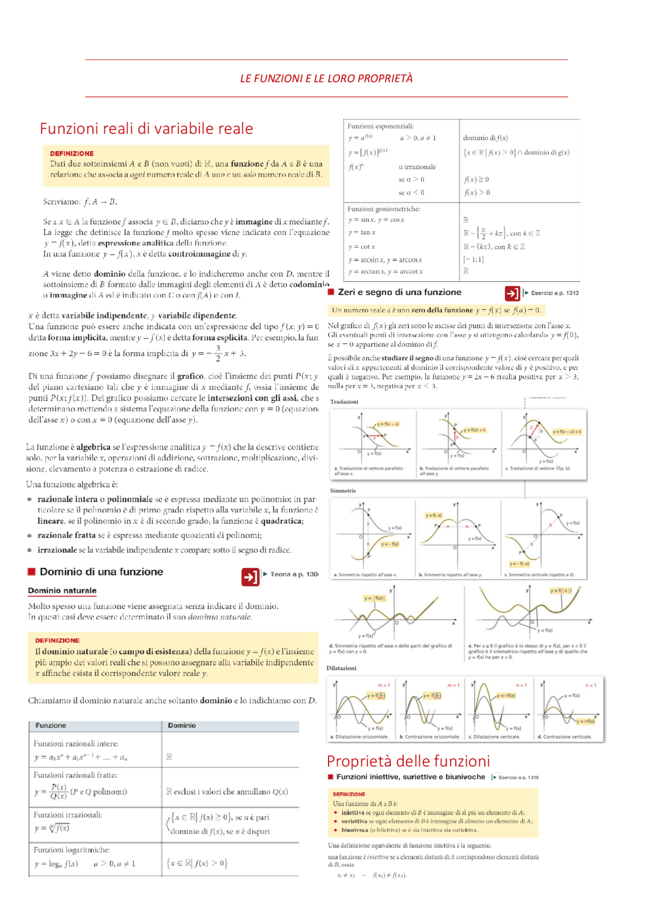 Programma Di Matematica V Anno Resumos De Matemática Docsity